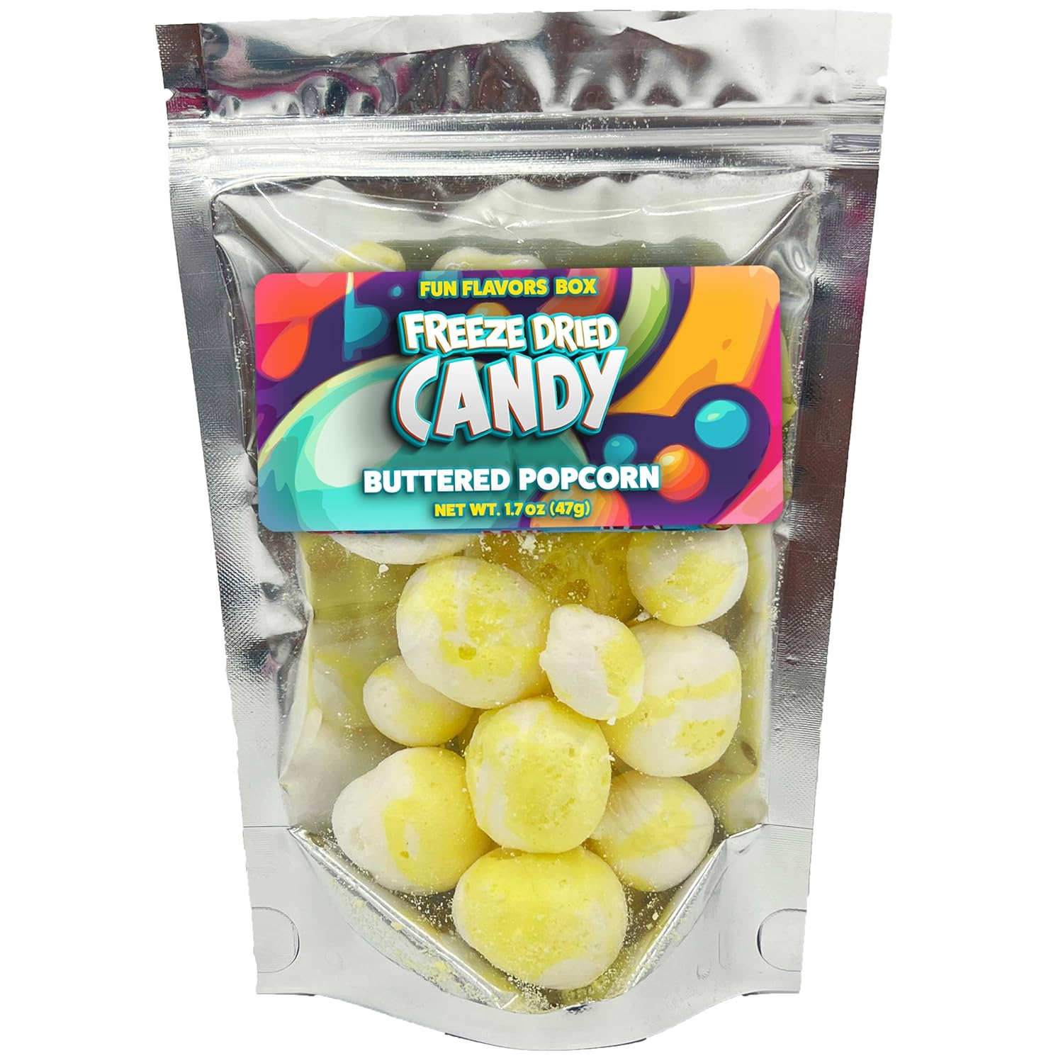 Freeze Dried Candy Buttered Popcorn Taffy Variety Pack - Crunchy Candy ...