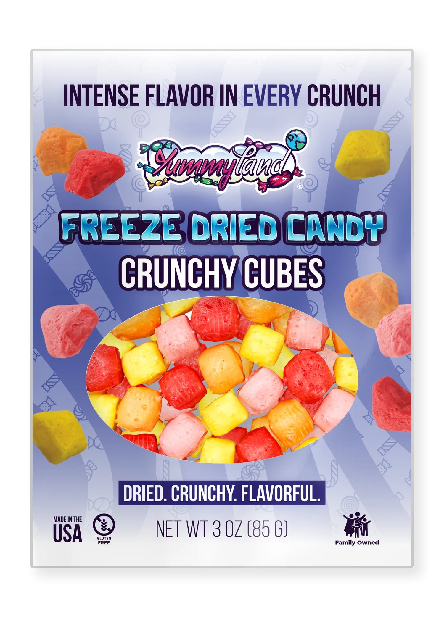 Freeze Dried Candy Crunchy Cubes - 3 OZ (85g), Starburst Freeze Dried ...