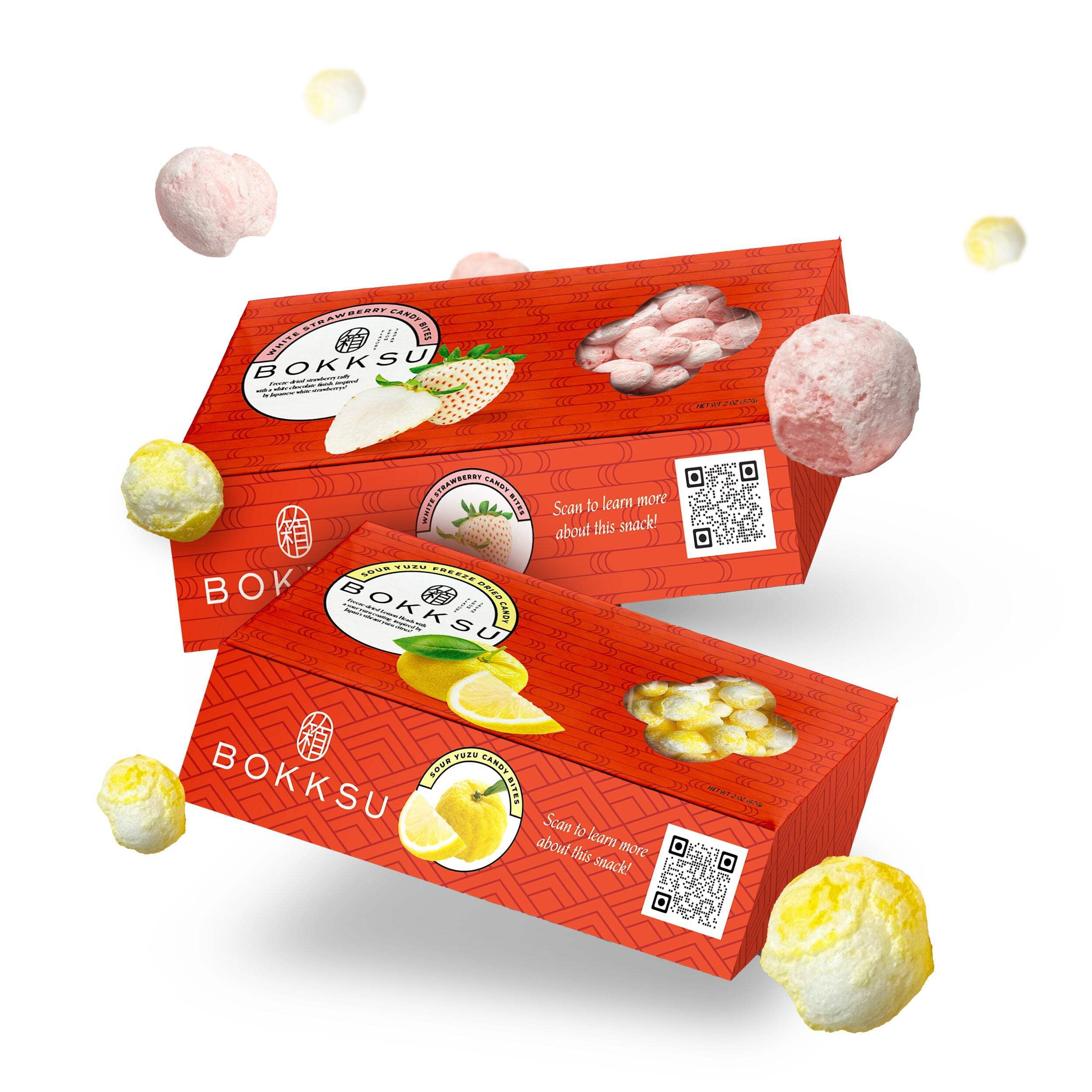 Bokksu Japanese Candy Bites Duo: White Strawberry & Sour Yuzu - Walmart.com