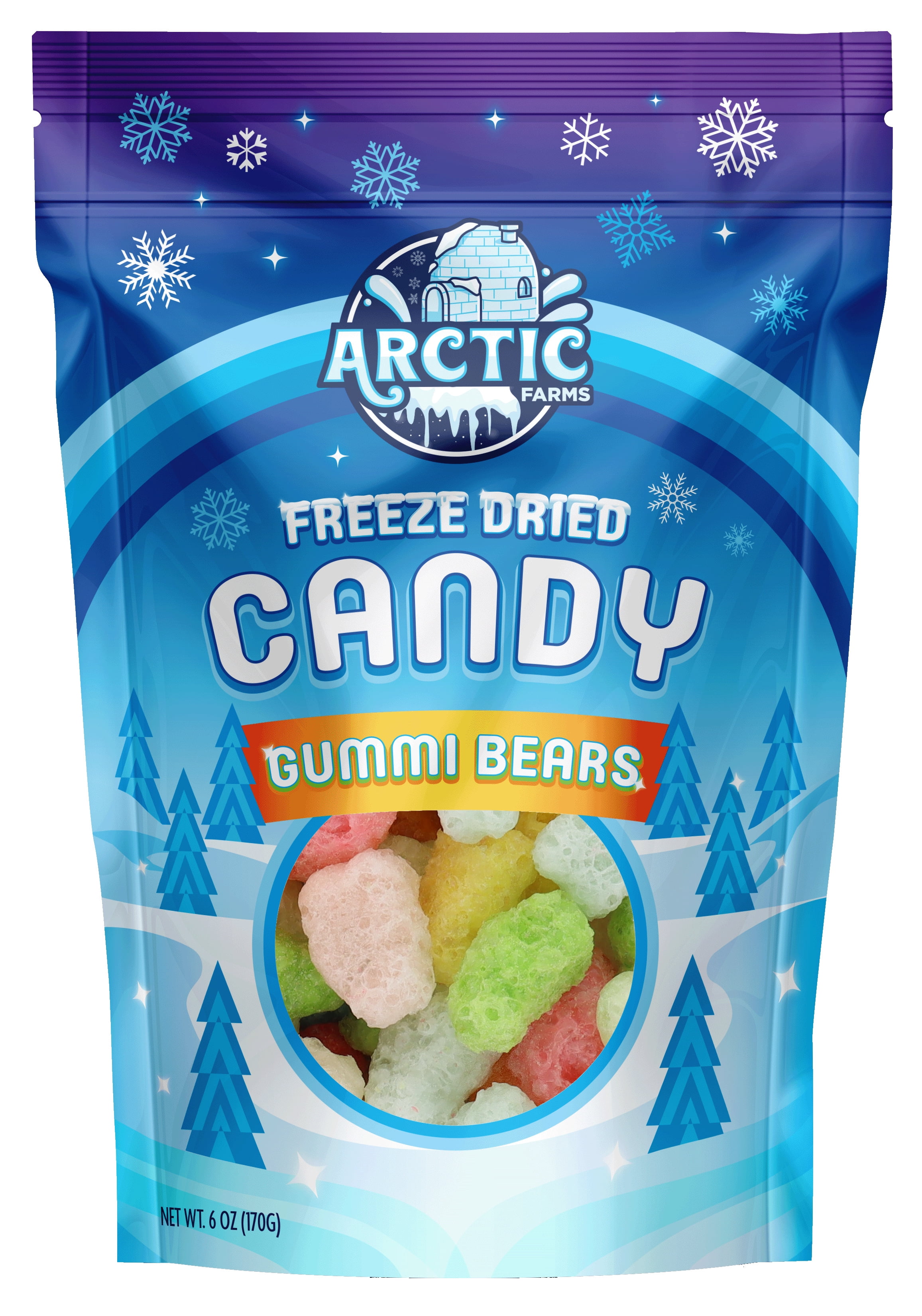 Freeze Dried Candy Gummy Bears (Assorted) (6oz) - Walmart.com