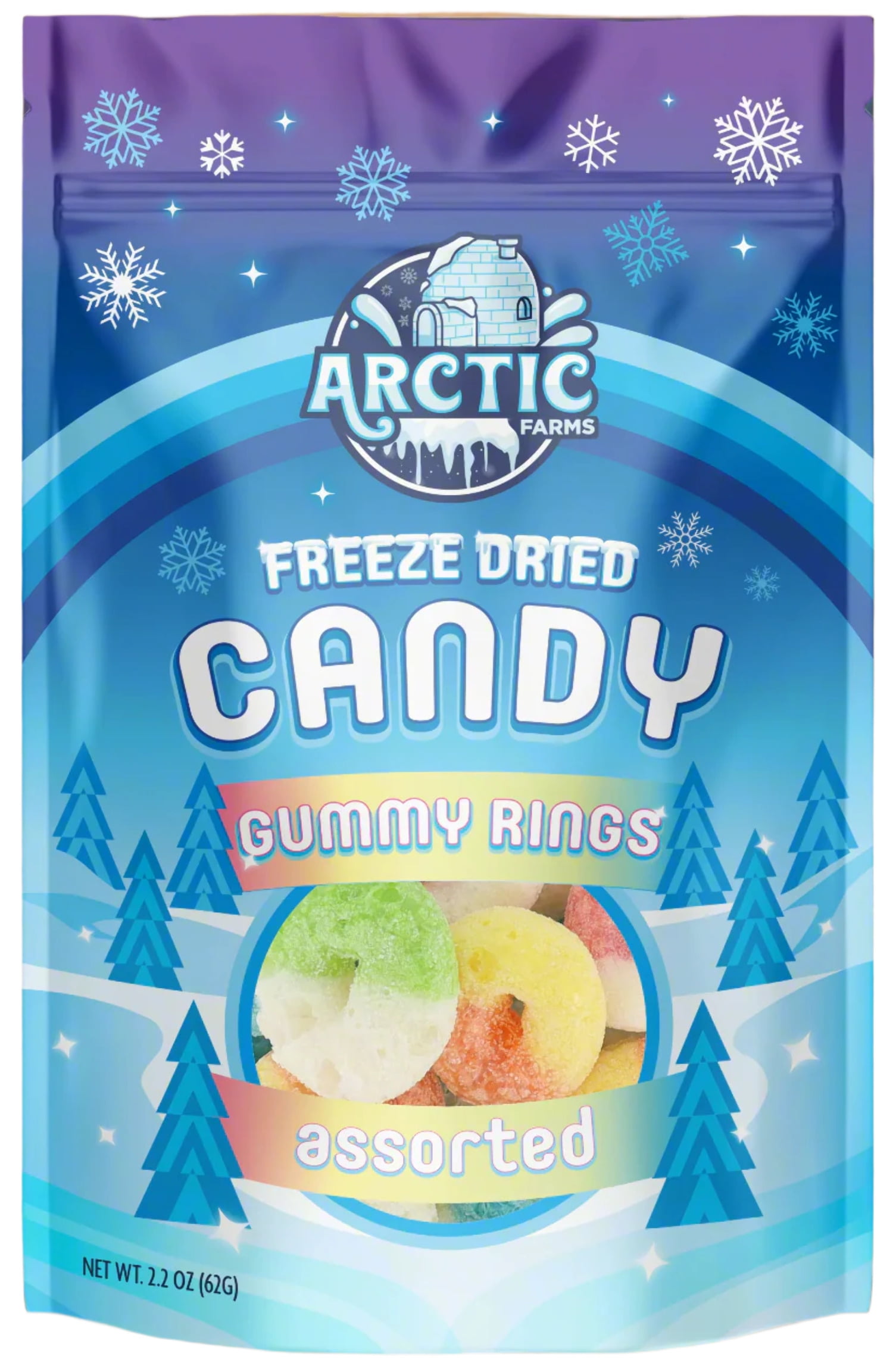 Freeze Dried Candy Gummy Rings (Assorted) (2.2oz) - Walmart.com