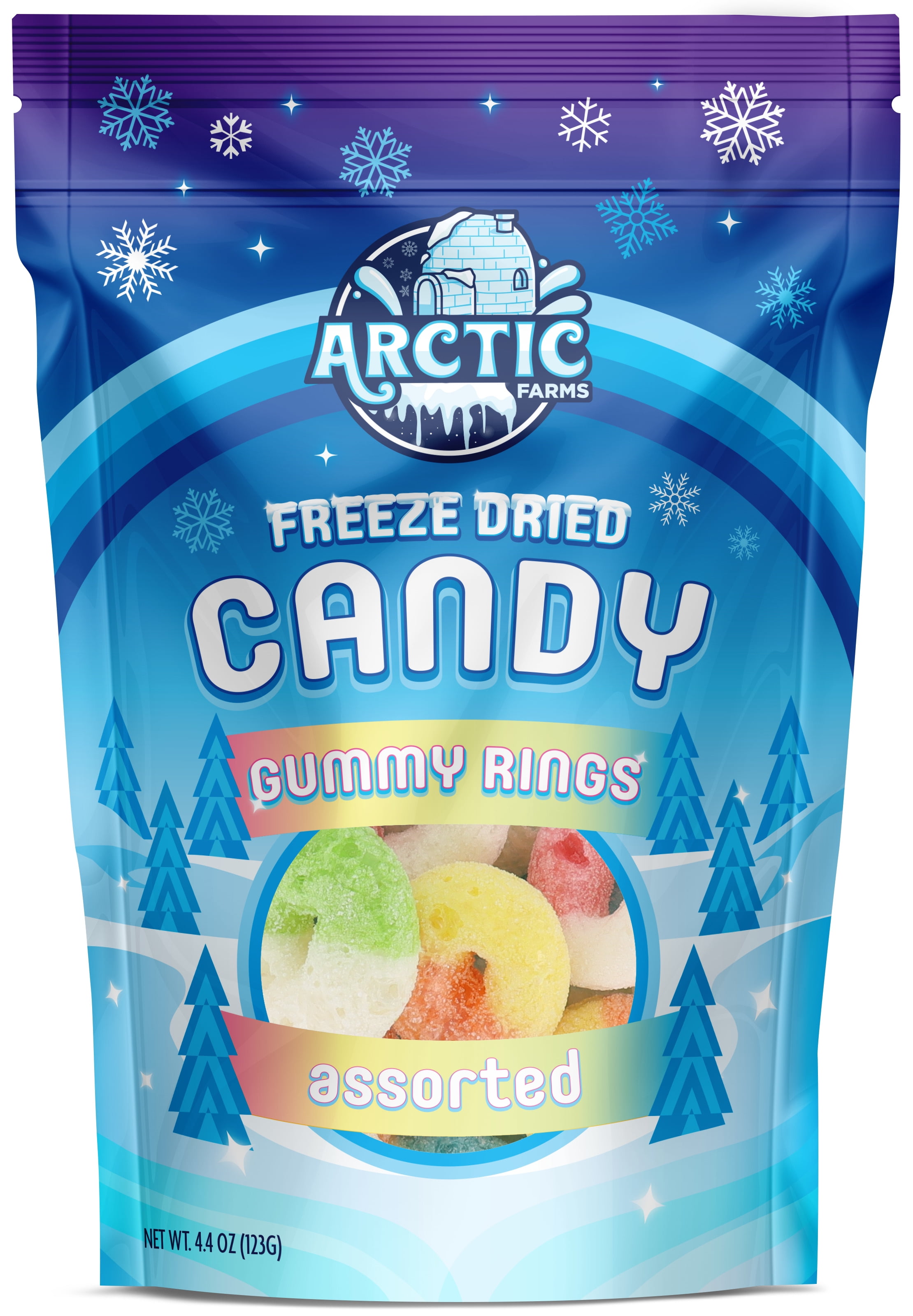Freeze Dried Candy Gummy Rings (Assorted) (4.4oz) - Walmart.com