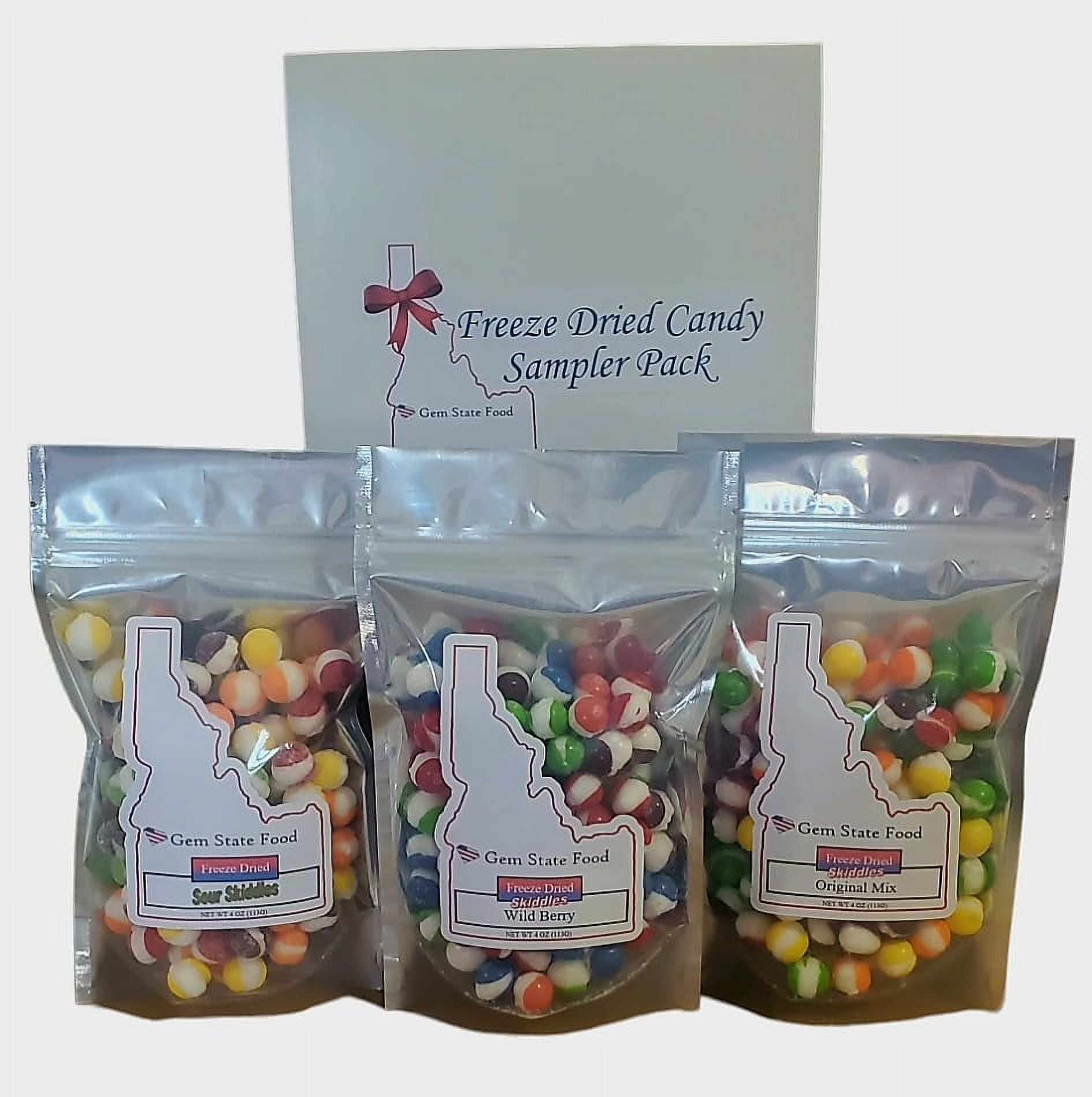 Freeze Dried Candy Sampler Pack - Sour Skiddles, Wild Berry Skiddles ...