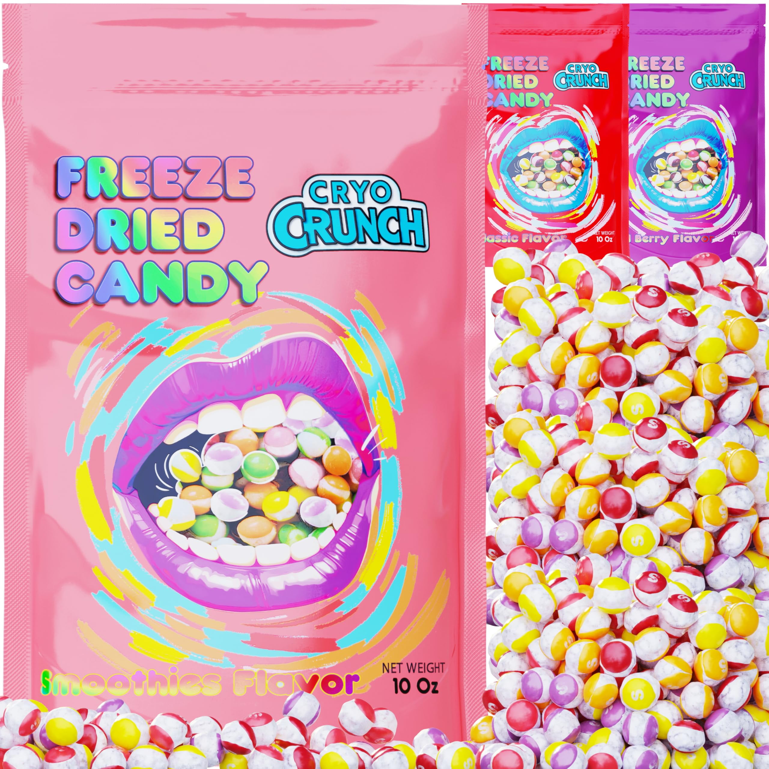 Freeze Dried Candy Smoothie Flavor HYZ01 (10oz) By Primary Colors Candy ...