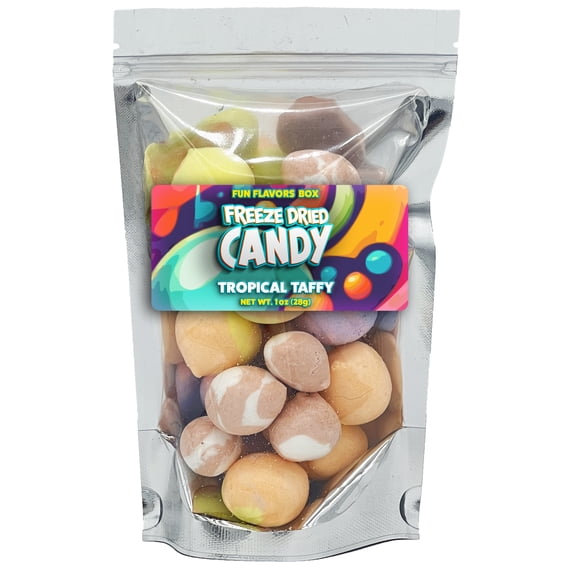 Fun Flavors Tropical Taffy Variety Pack - Crunchy Freeze Dried Candy, 1 ...