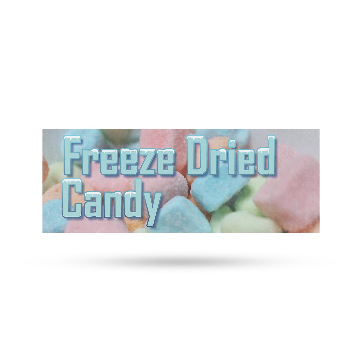 Freeze Dried Candy Vinyl Decal 24 Inch x 9 Inch Weatherproof Heavy-Duty ...