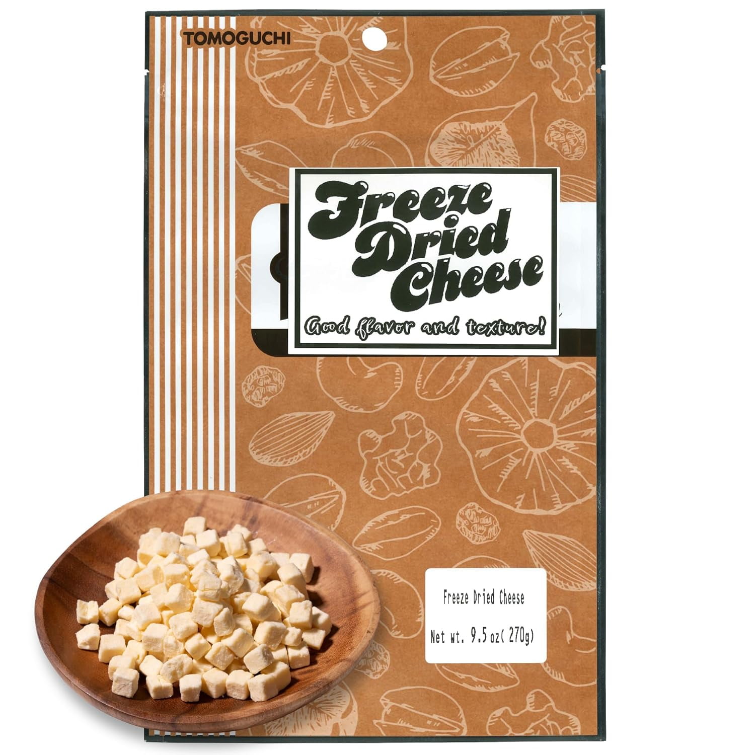 Freeze Dried Cheese, 19oz (540g) (270g x 2 bags), dried cheese snacks ...