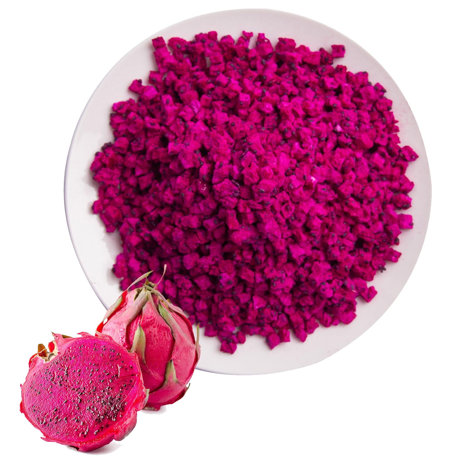Freeze-Dried Diced Dragon Fruit AIF4 Snack - 4.23 Oz,Freeze-Dried ...
