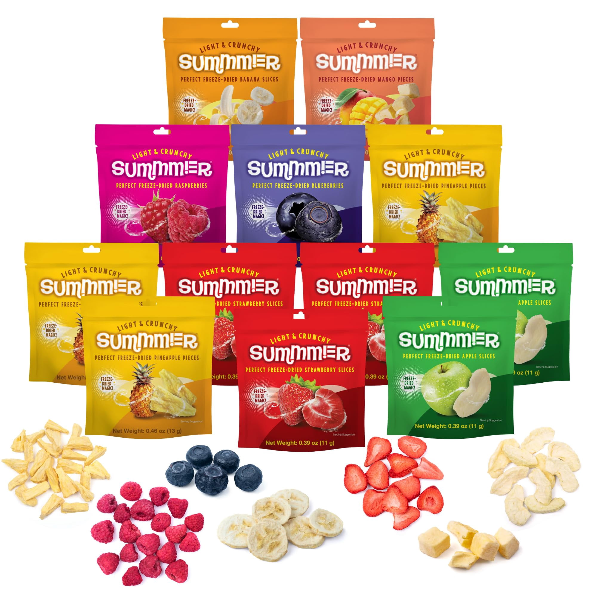 Freeze Dried Fruit Mix RRF12 - 12 Dried Fruit Snacks Individual Packs ...