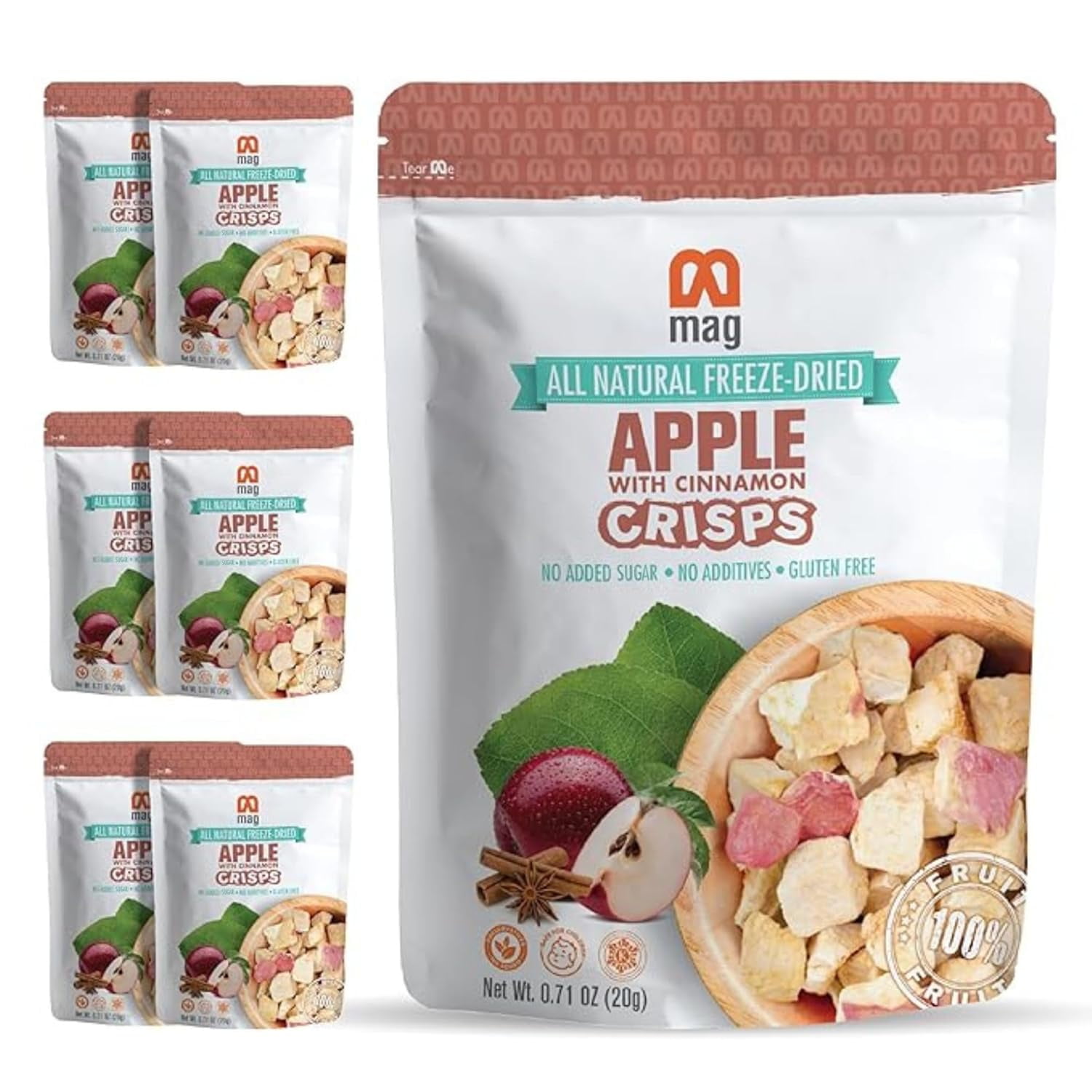 Freeze Dried Fruit Snacks Apple Cinnamon Slices Frozen Chips Healthy ...