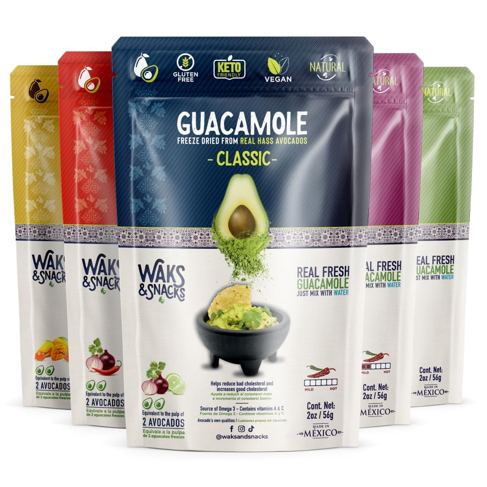 Freeze Dried Guacamole Variety Pack | Made with 100% Hass Avocados ...