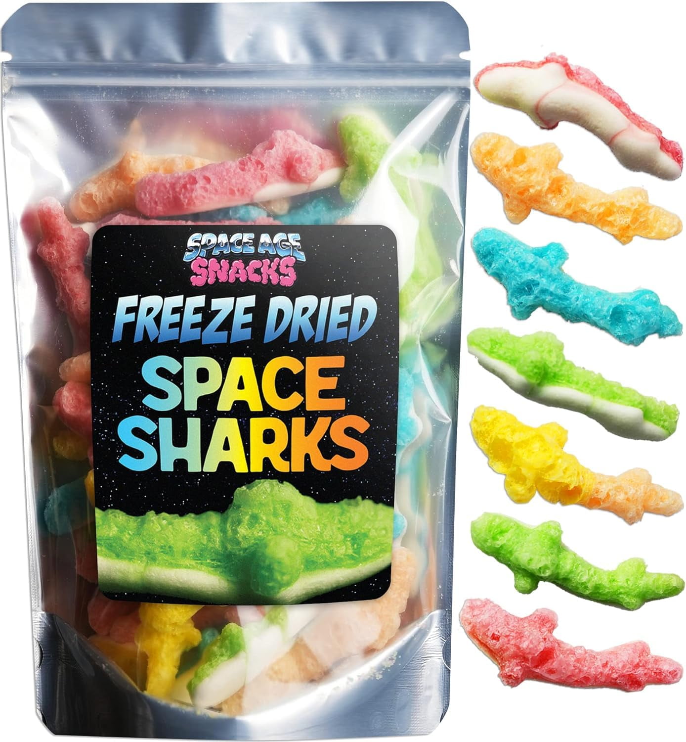 Freeze Dried Gummy Sharks DMF15 - Premium Candy Shipped in a Box for ...