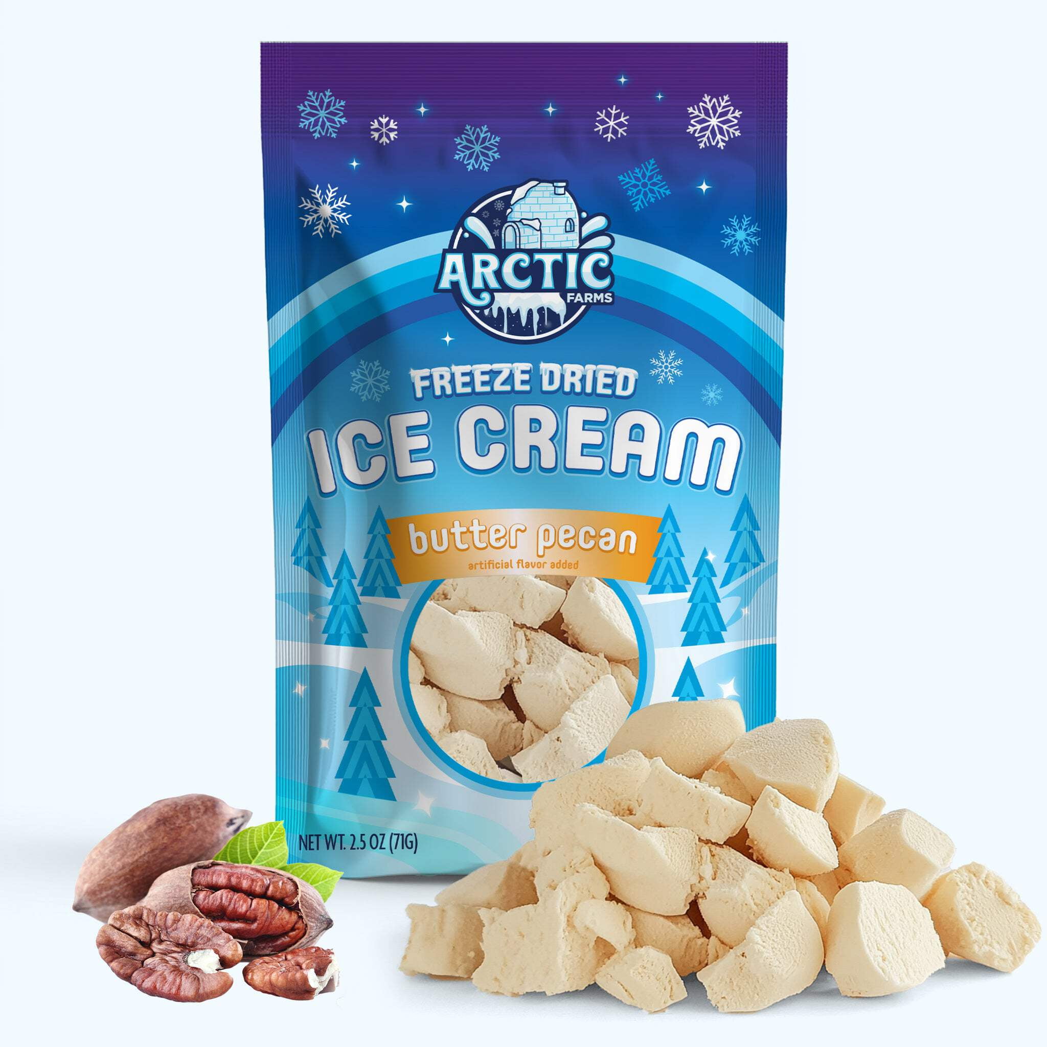 Freeze Dried Ice Cream That Does Not Melt (Bits) (Butter Pecan) (2.5oz ...