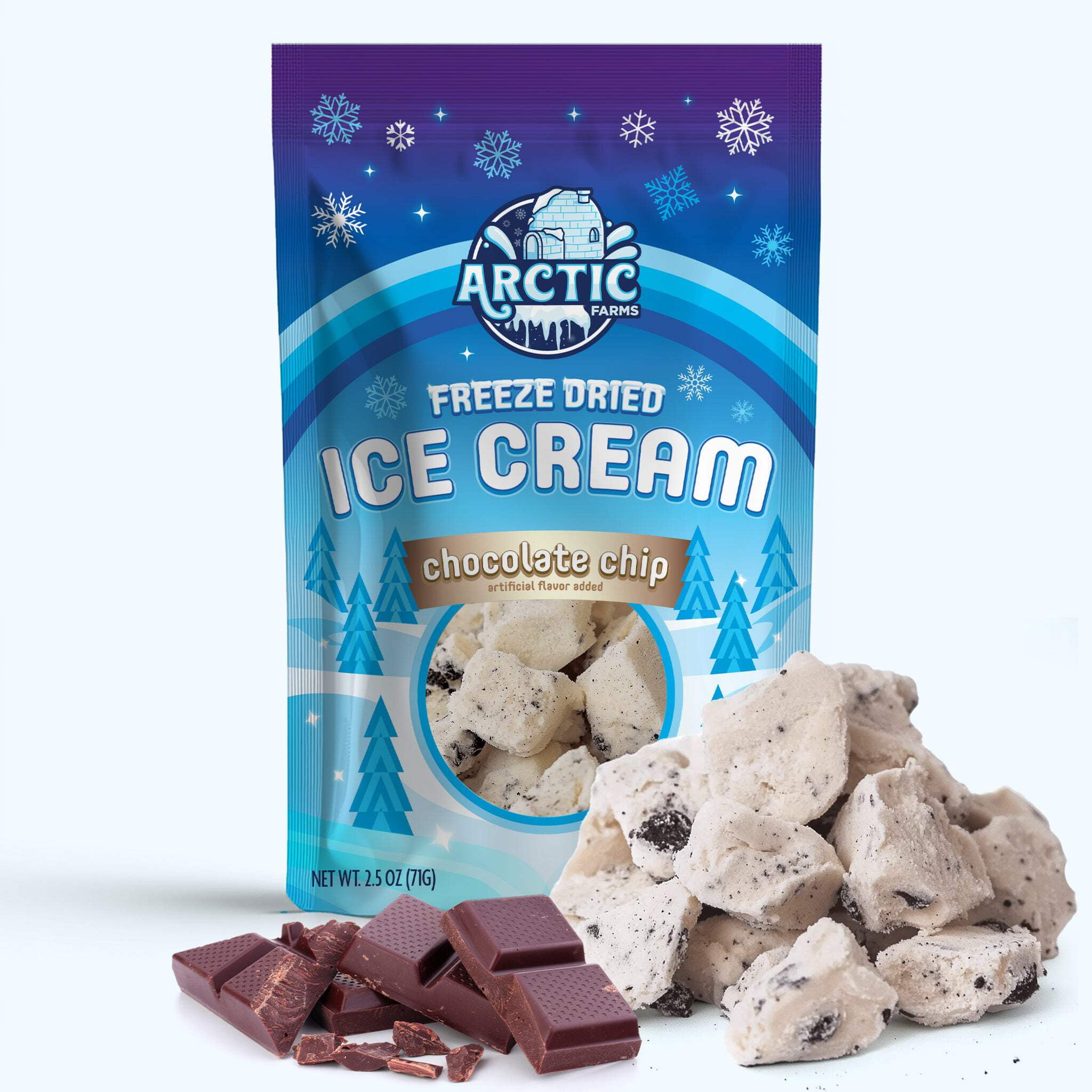 Freeze Dried Ice Cream That Does Not Melt (Bits) (Chocolate Chip) (2 ...