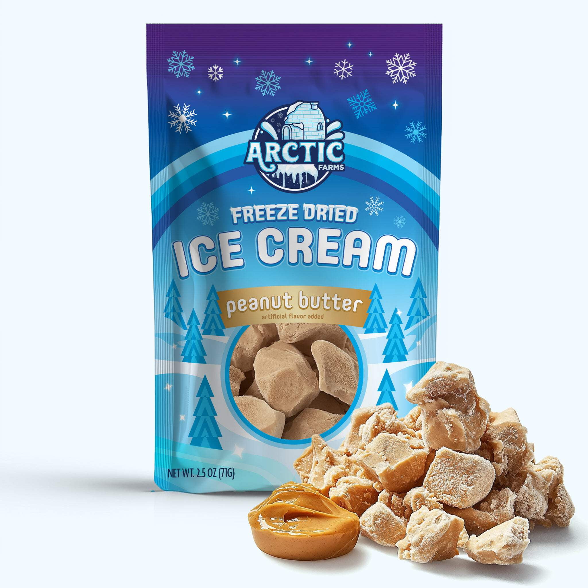 Freeze Dried Ice Cream That Does Not Melt (Bits) (Peanut butter) (2.5oz ...