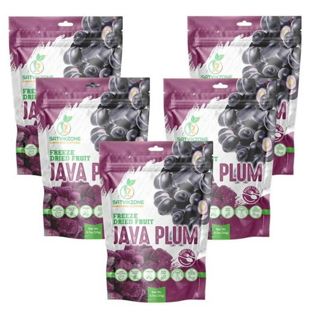 Freeze Dried Java Plum, 100% Natural, Ready-to-Eat Fruit Snack, Vegan ...