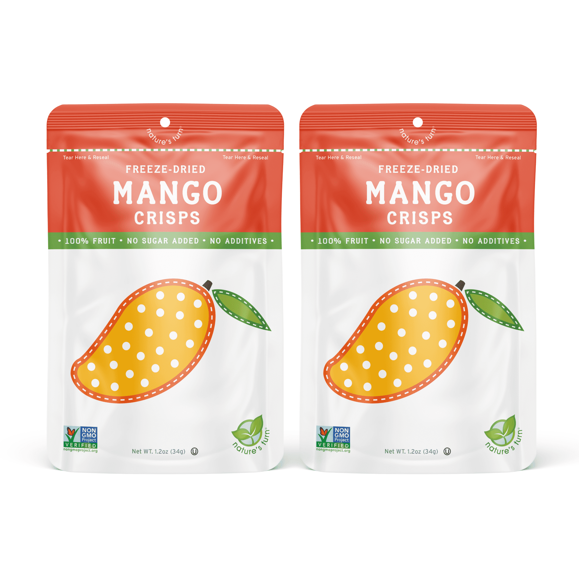 Nature’s Turn Freeze-Dried Mango Crisps, No Added Sugar, Healthy ...
