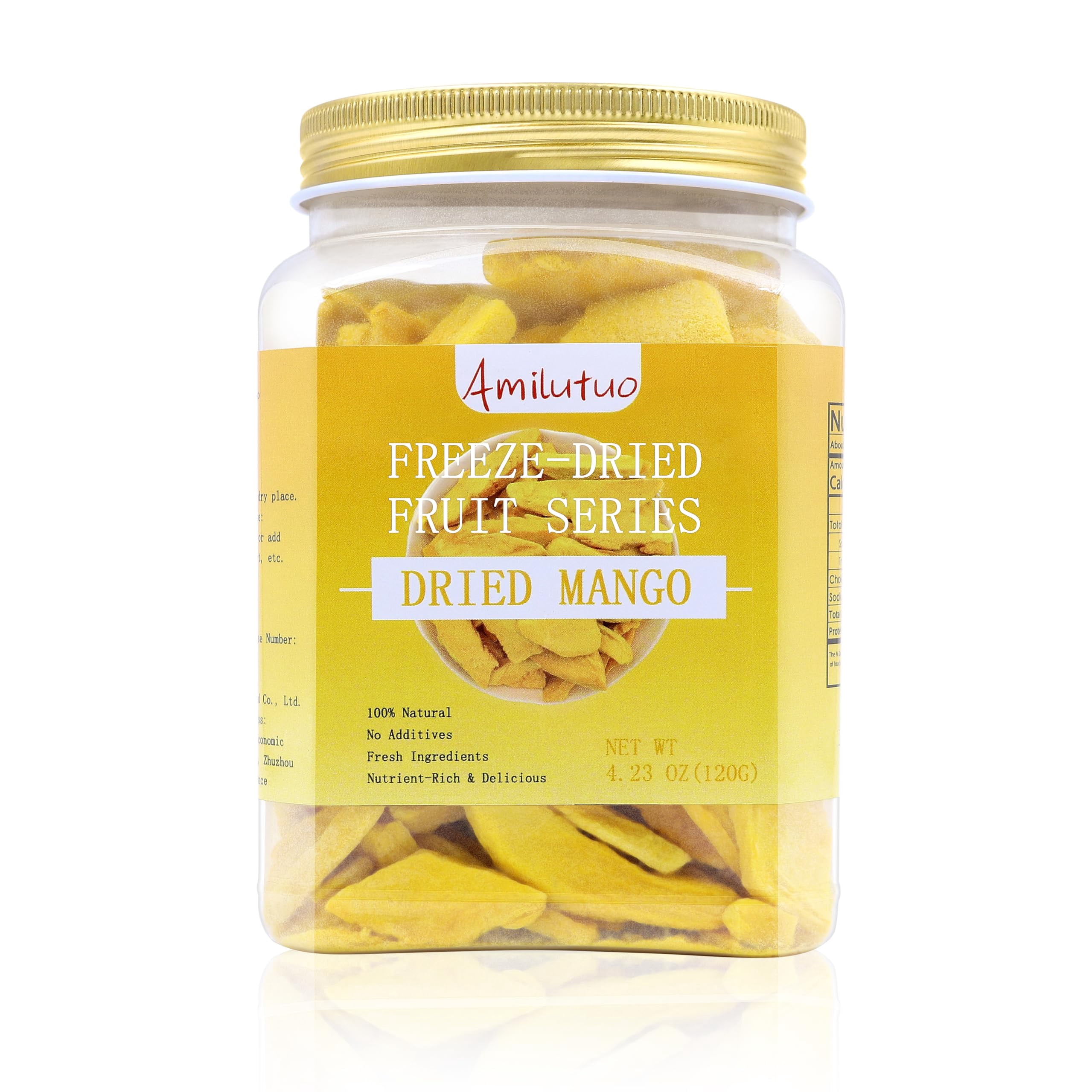 Freeze Dried Mango, Freeze SBF3 Dried Fruit, 120g/4.23OZ Natural ...