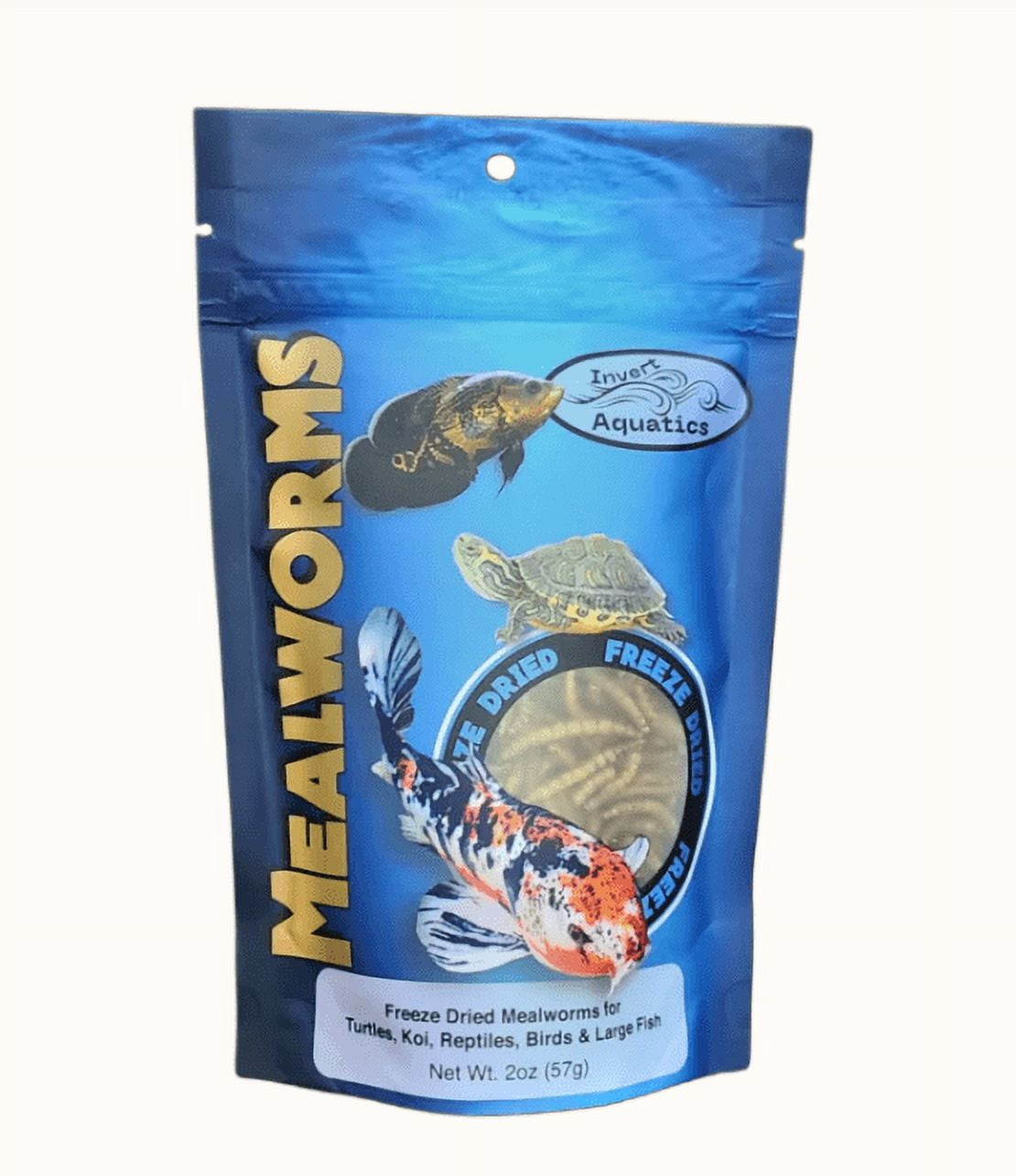 Freeze Dried Mealworms - Food for Turtles, Cichlids, Koi, Birds & More ...