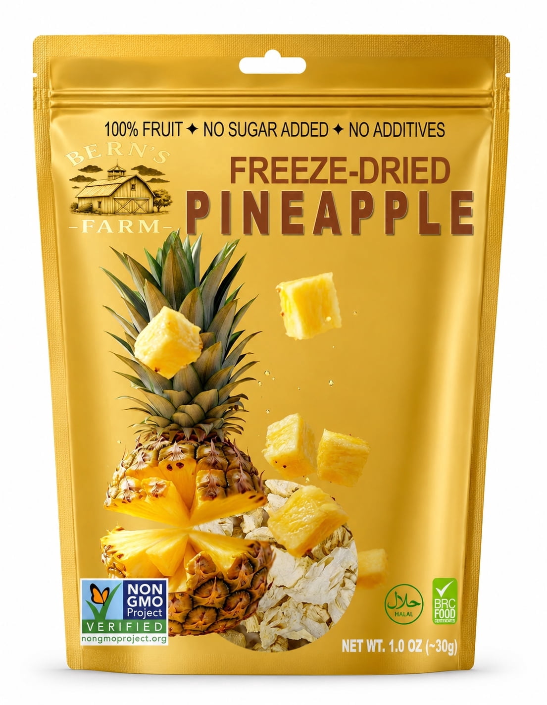 Unsweetened Dried Pineapple