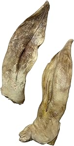 Freeze Dried Rabbit Ears Dog Treats - Furless Rabbit Ears for Dogs ...
