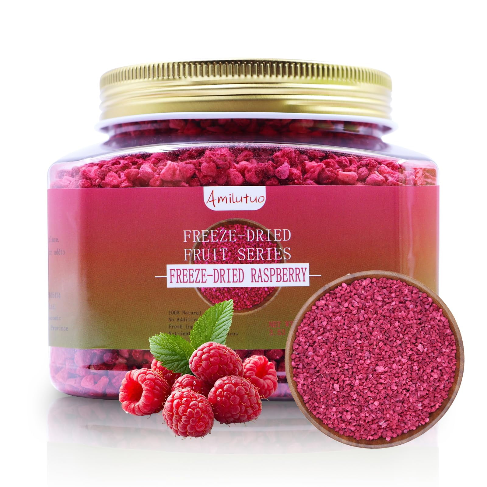 Freeze Dried Raspberries, 100g/3.52OZ Freeze HYZ01 Dried Fruit ...