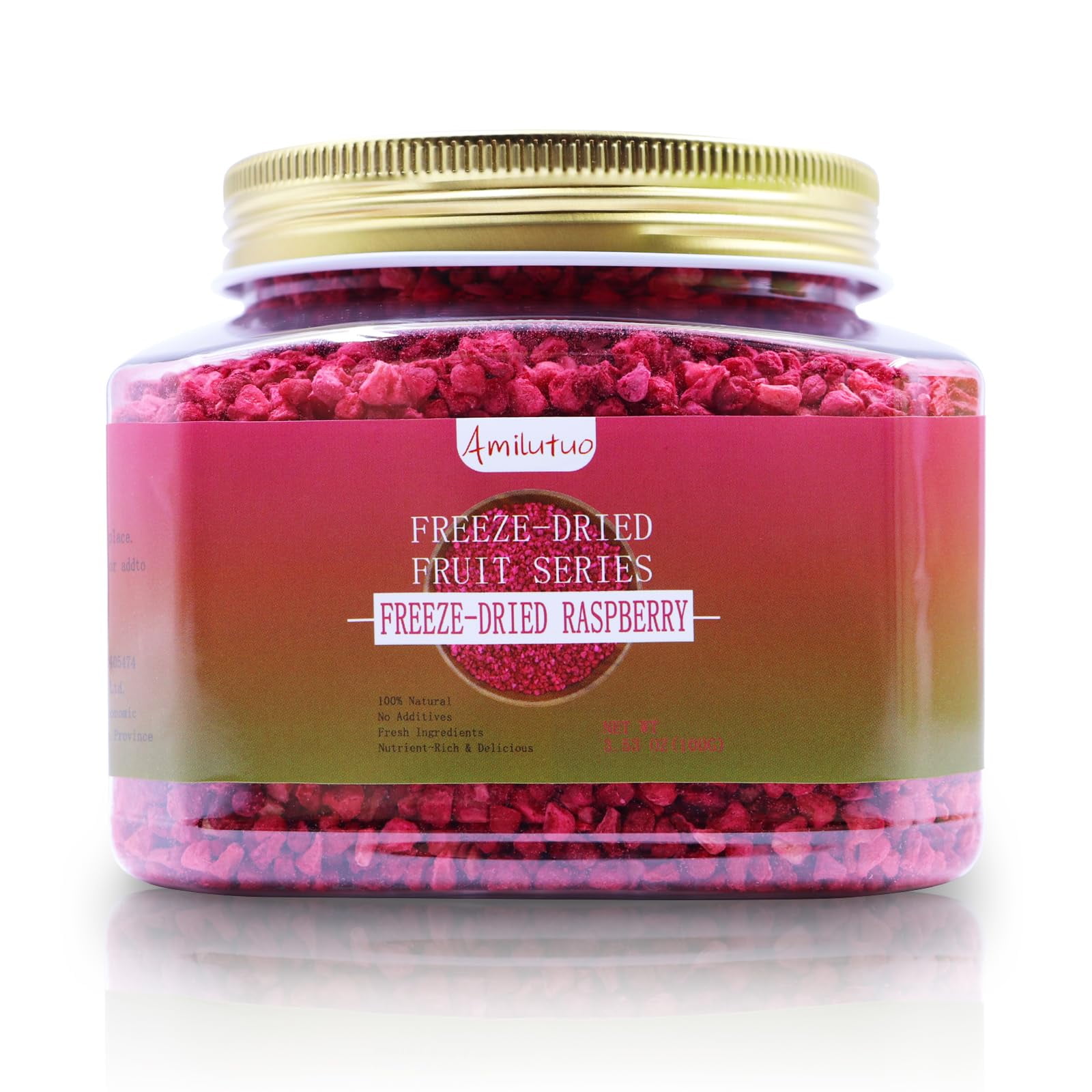 Freeze Dried Raspberries, 100g/3.52OZ SBF3 Freeze Dried Fruit ...