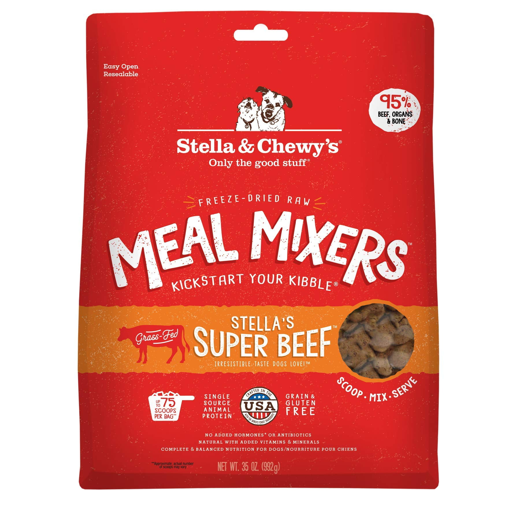 Freeze-Dried Raw Beef Meal Mixers- Dog Food Topper And Mixer - Made ...