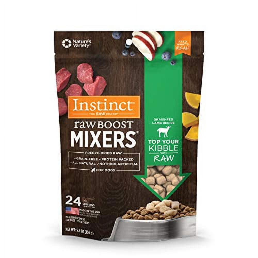 Freeze Dried Raw Boost Mixers Grain Free Grass Fed Lamb Recipe All ...