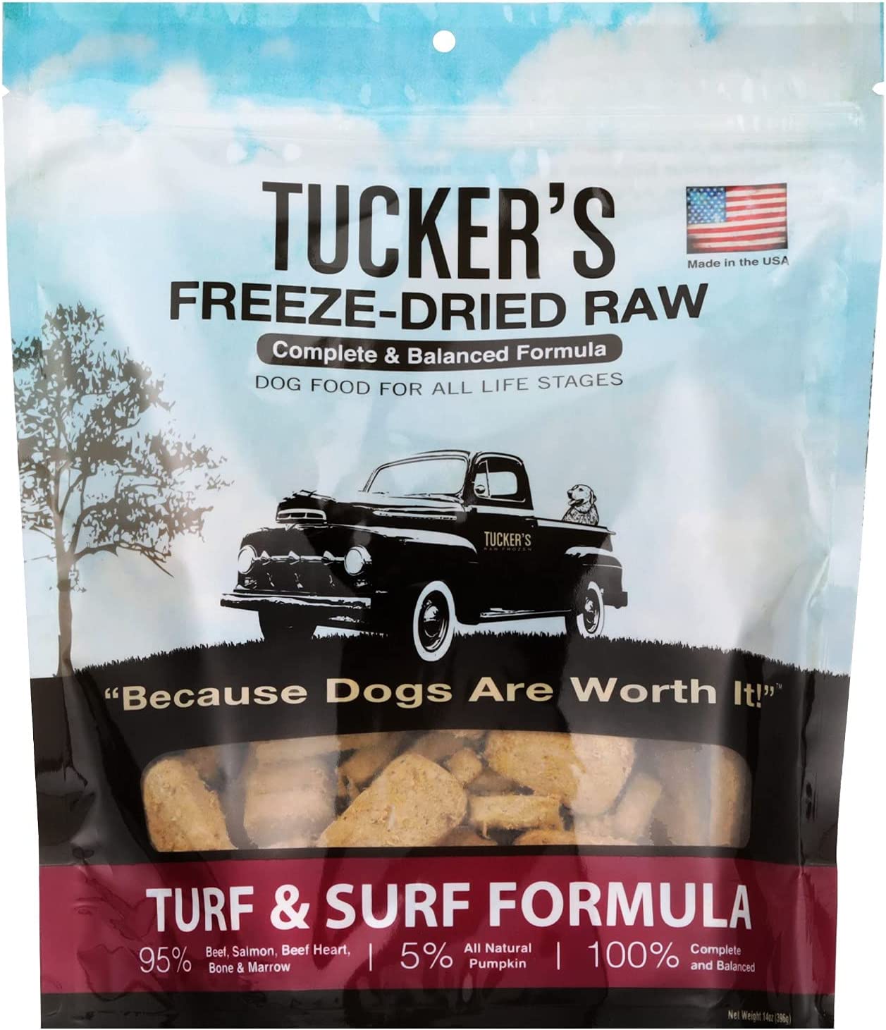 Freeze Dried Raw Dog Food, Turf & Surf Formula 14Oz - Walmart.com