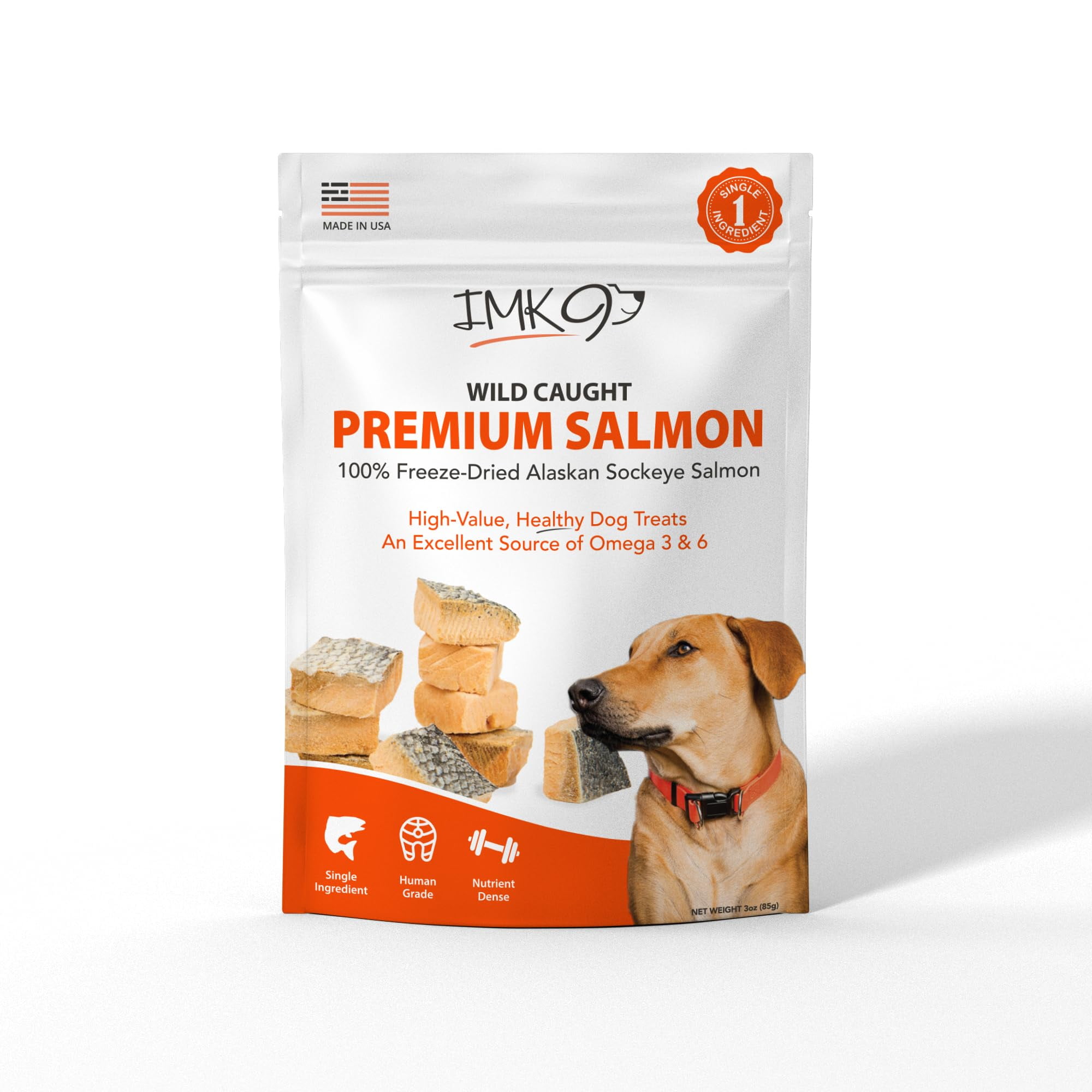 Freeze Dried Salmon Dog DPF11 Treats - All Natural Dog Protein, High ...