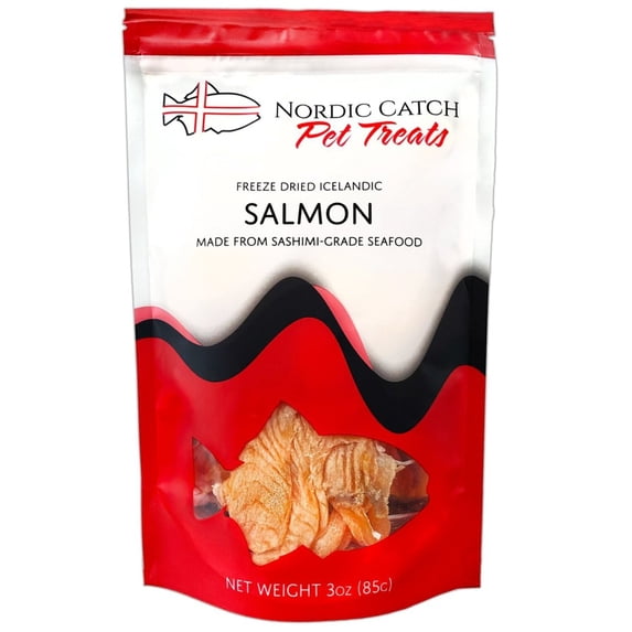 Nordic Catch Freeze Dried Salmon Fish Treats for Pets | Sashimi Grade ...
