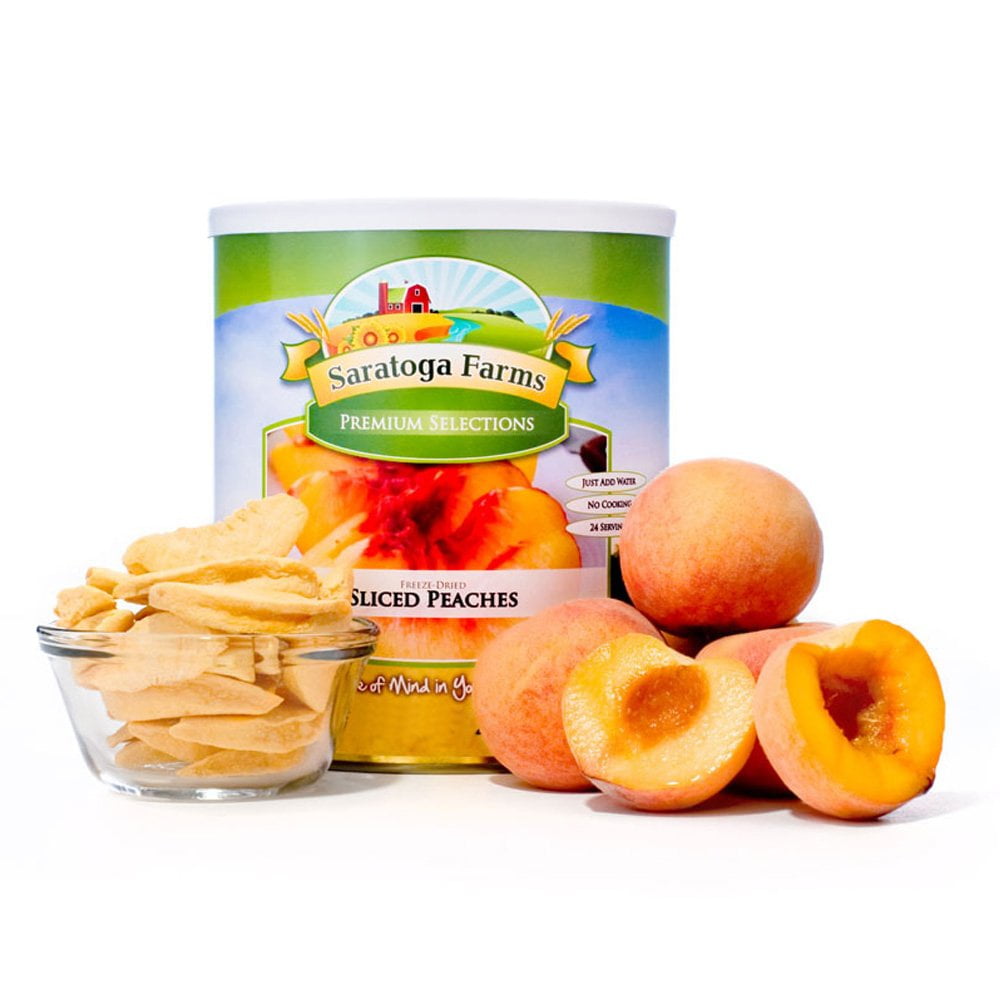 Freeze Dried Sliced Peaches 1 Emergency Food Storage Snack Food 21
