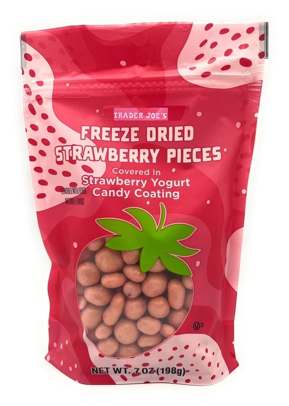 Freeze Dried Strawberry Pieces Covered in Strawberry Yogurt Candy ...