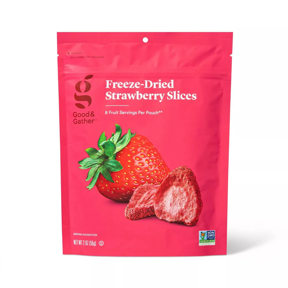 Freeze Dried Strawberry Slices - 2oz - Walmart.com