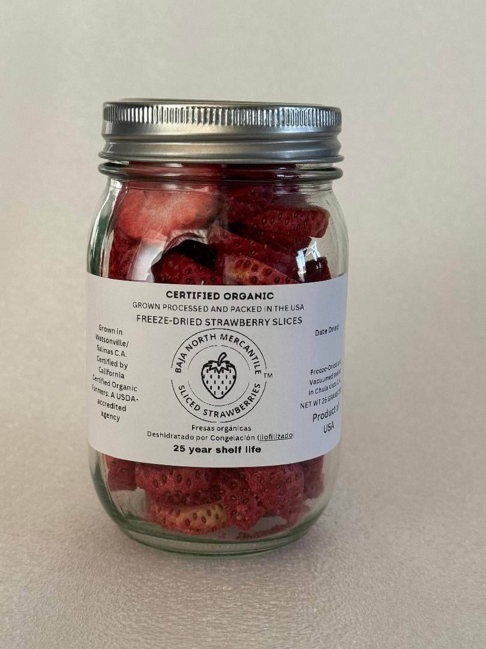 Freeze-Dried Strawberry Slices Certified by California Certified ...