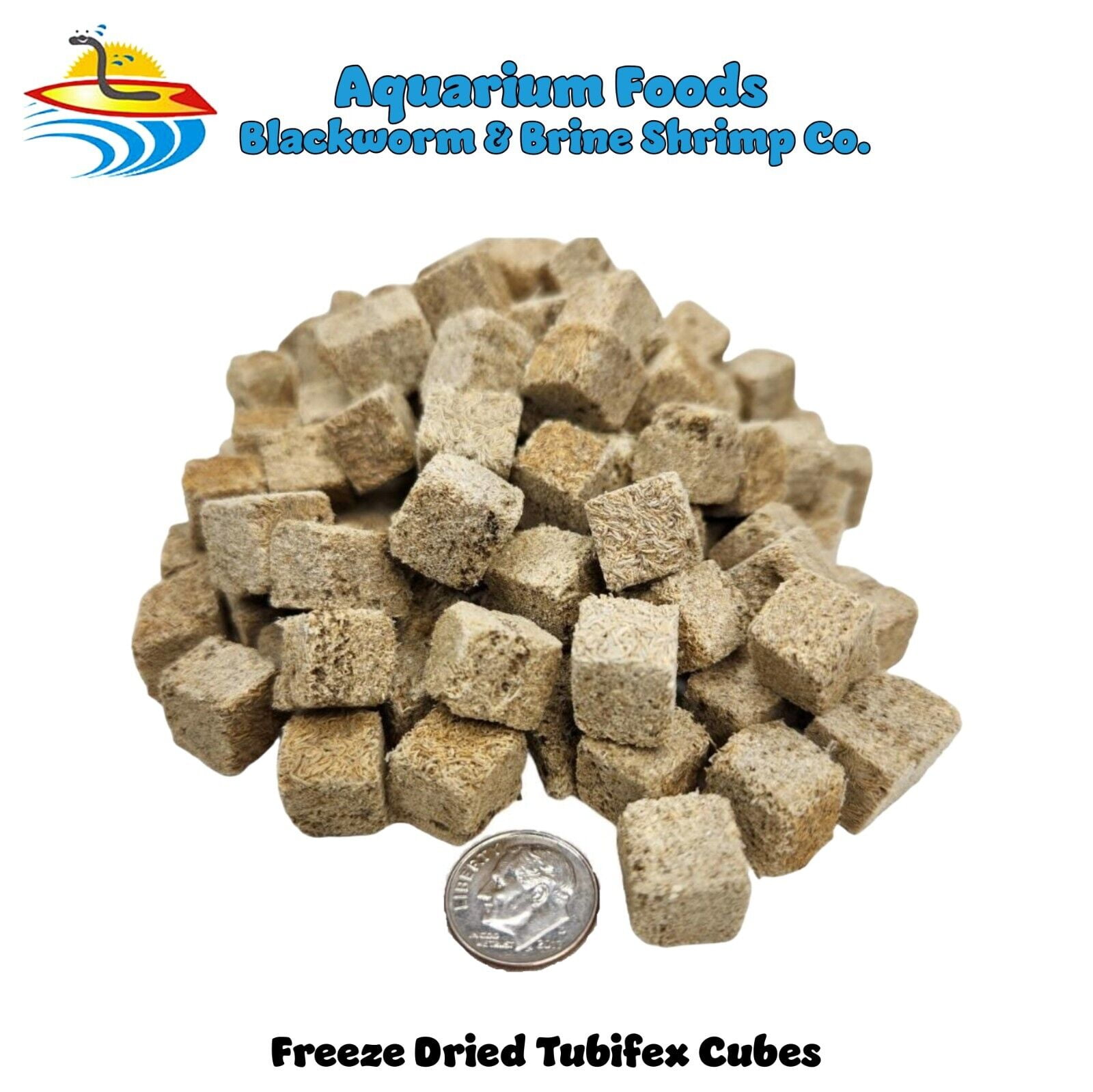 Freeze Dried Tubifex Cubes - Turtles, Reptiles, Chickens, Birds, Large ...