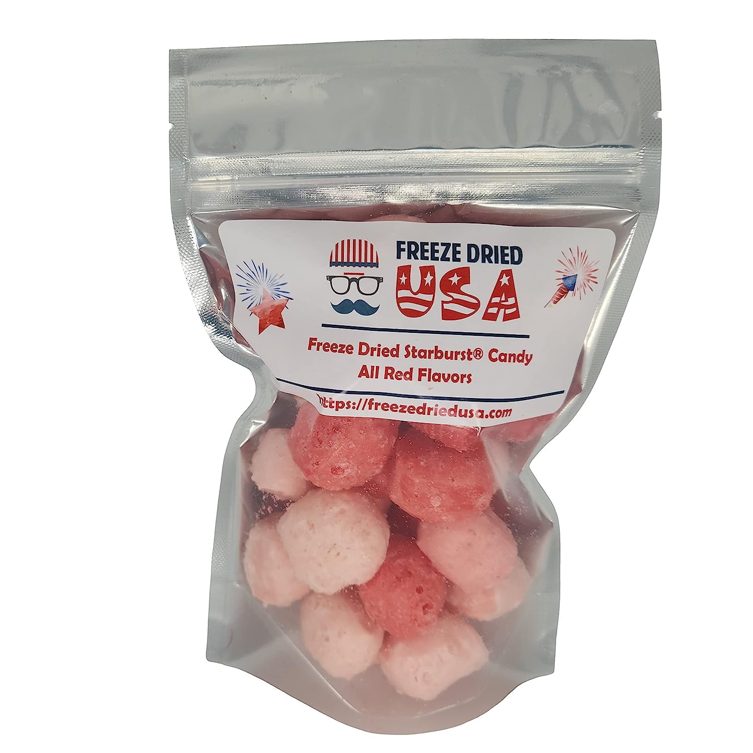 Freeze Dried USA, Fav Reds Starburst Candy, Cherry, Strawberry ...