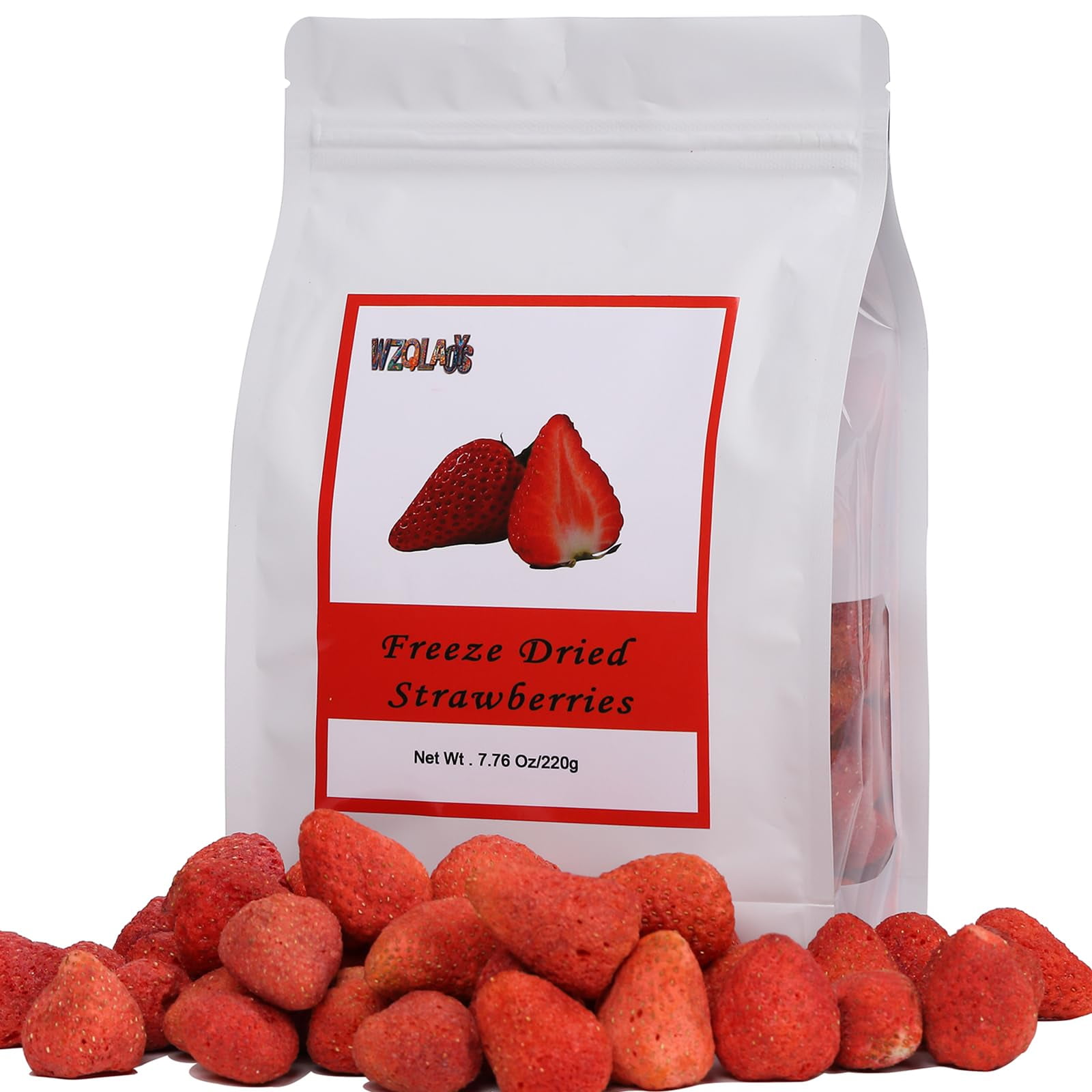 Freeze Dried Whole Strawberries SAF21 7.76OZ,Dehydrated Frozen Fruit ...
