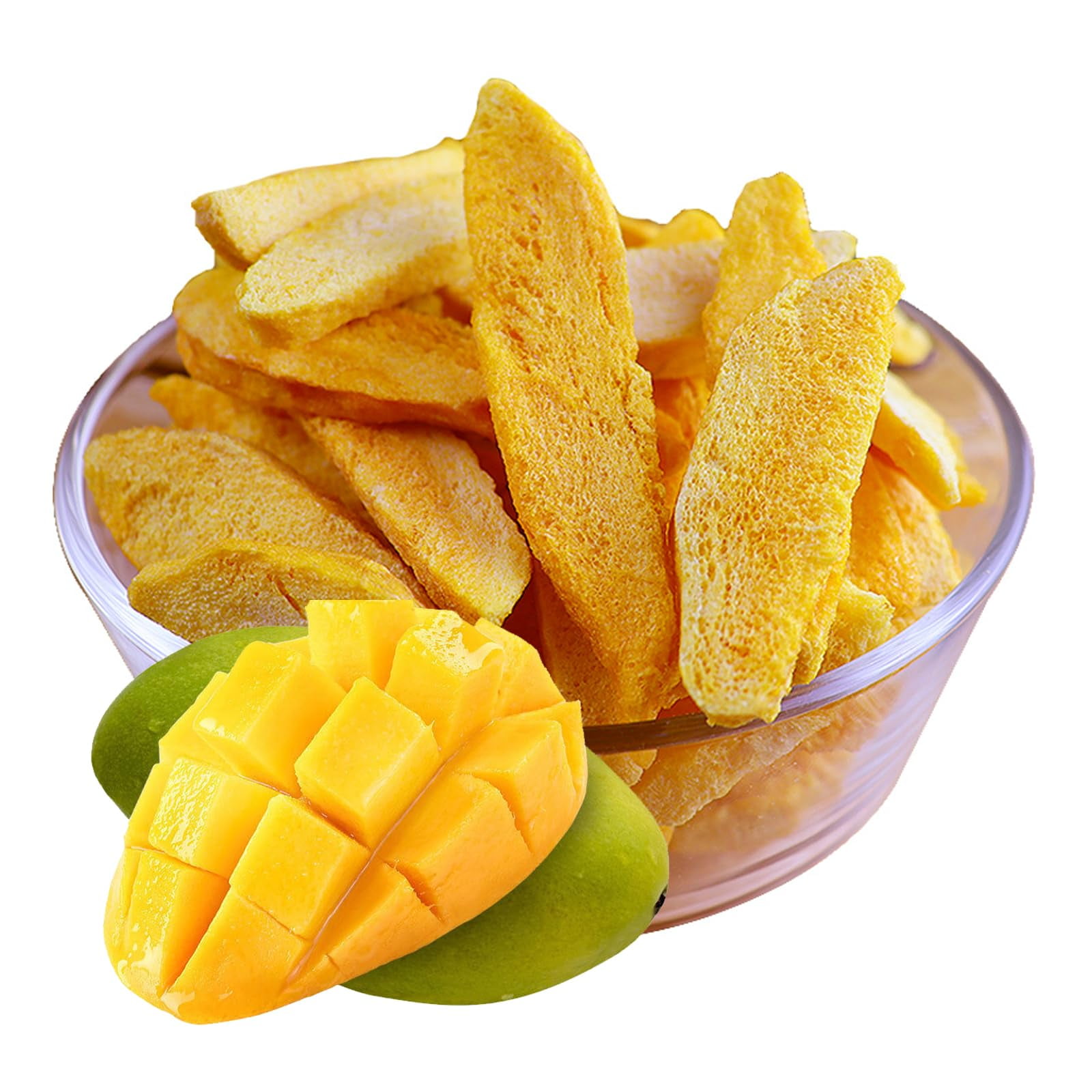 Freeze-dried mango block 4.93oz IRF13 dried mango crisp fruit Dried ...