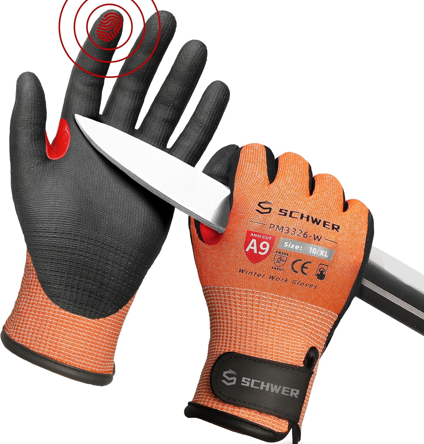 FreezeGuard-X Winter Work Gloves for Men and Women, ANSI A9 Cut ...