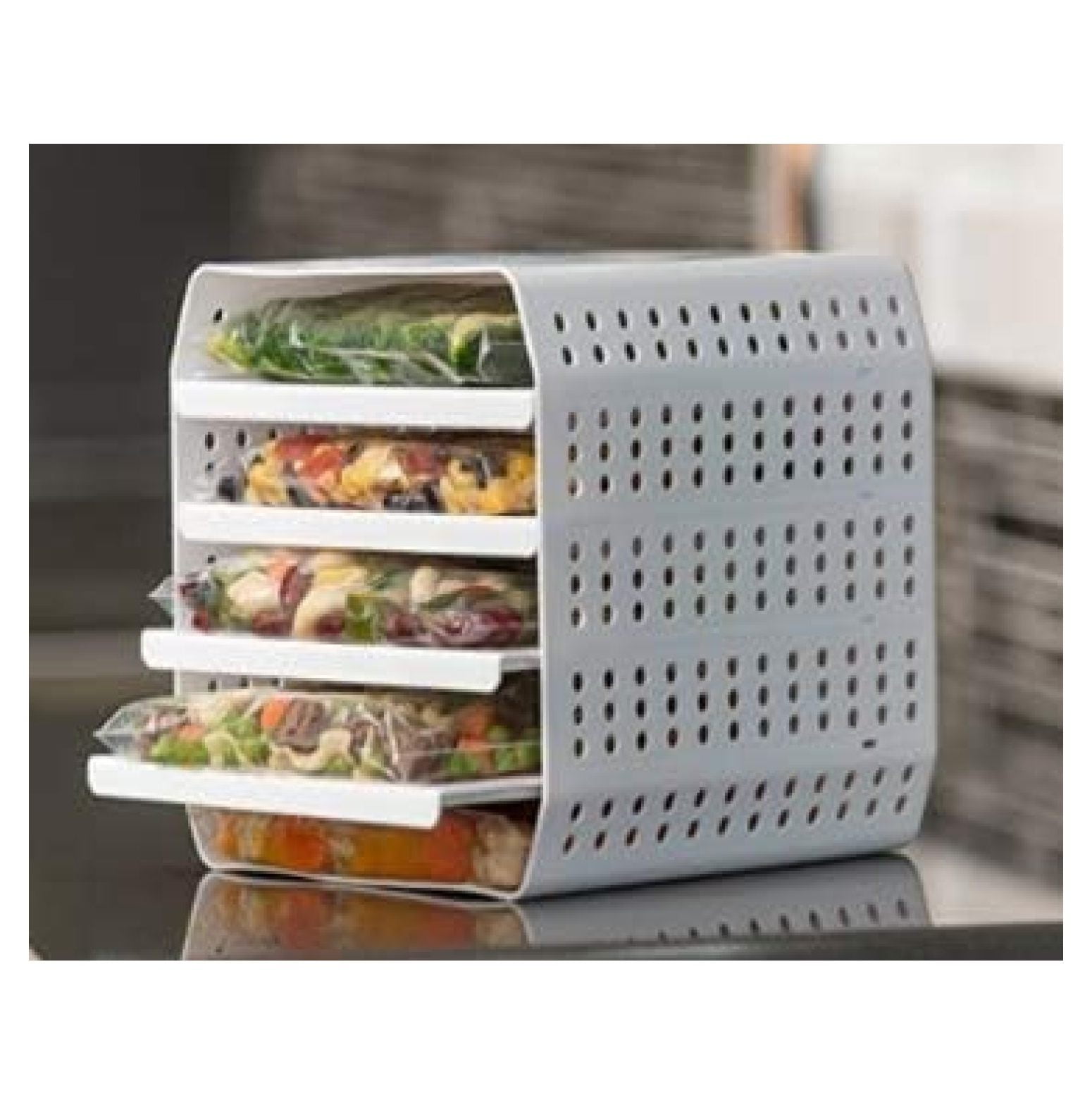 Freezer Cube Tier Zip Lock Freezer Bag Storage System (Pack of 5 ...