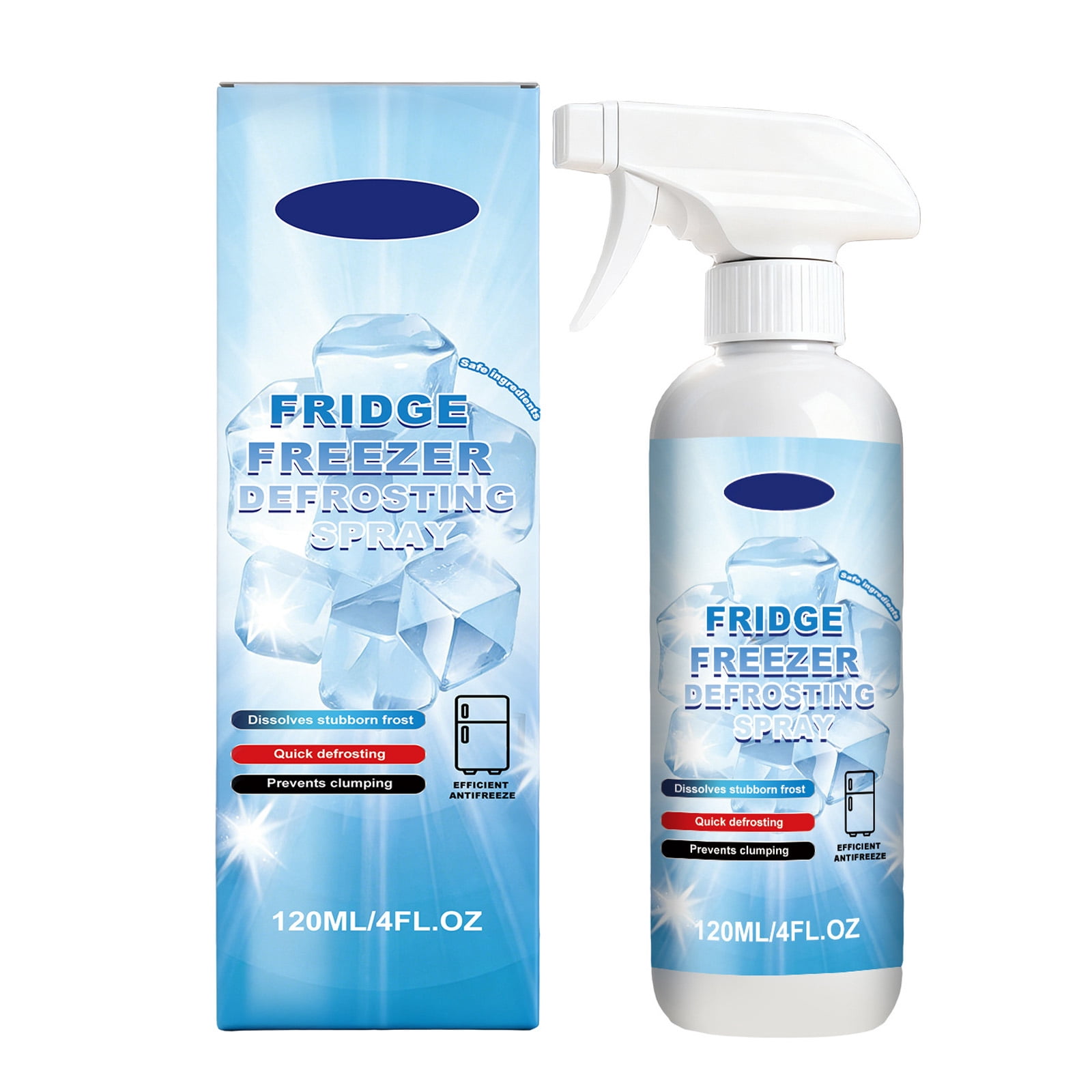 Freezer Defrost Spray - Rapidly Loosens Thick Ice Frost, Safe For ...