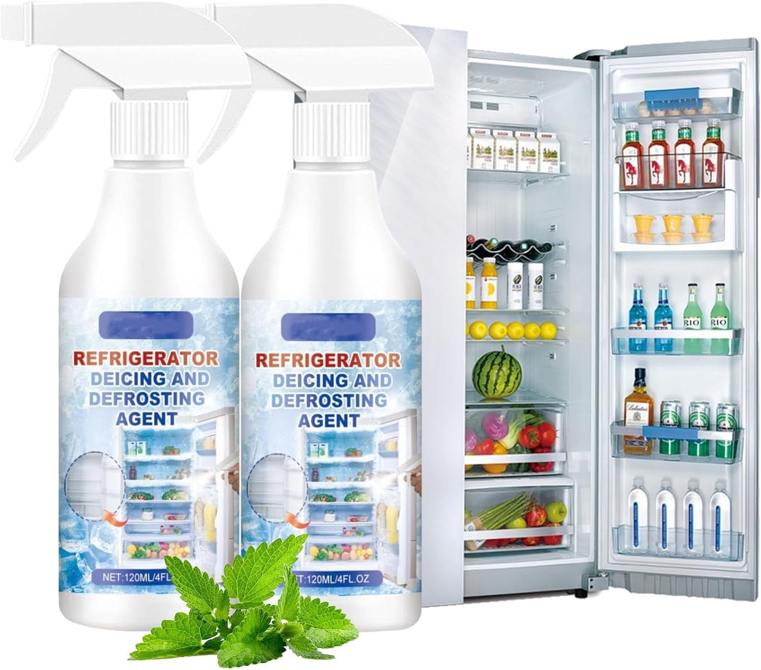 Freezer Defrosting Spray - Fast Acting De-Icer for Refrigerator ...