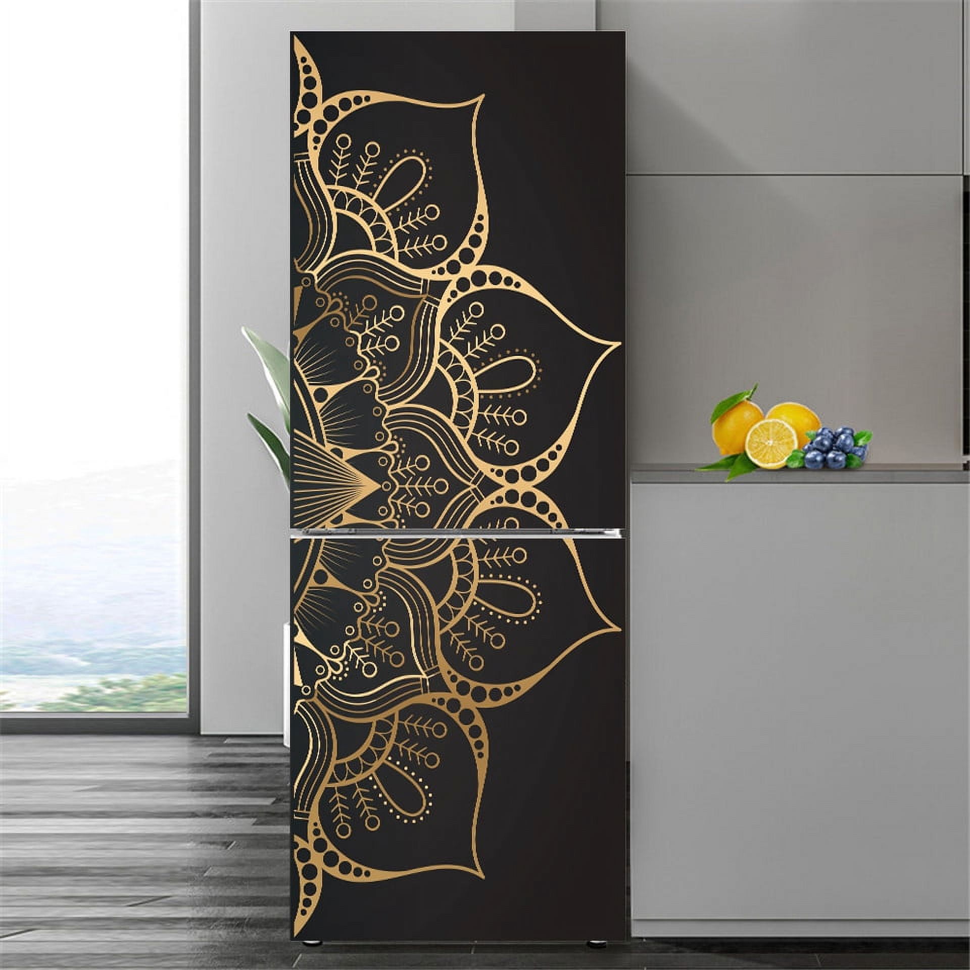 Freezer Door Decorative Sticker Renovation Waterproof Vinyl Adhesive ...