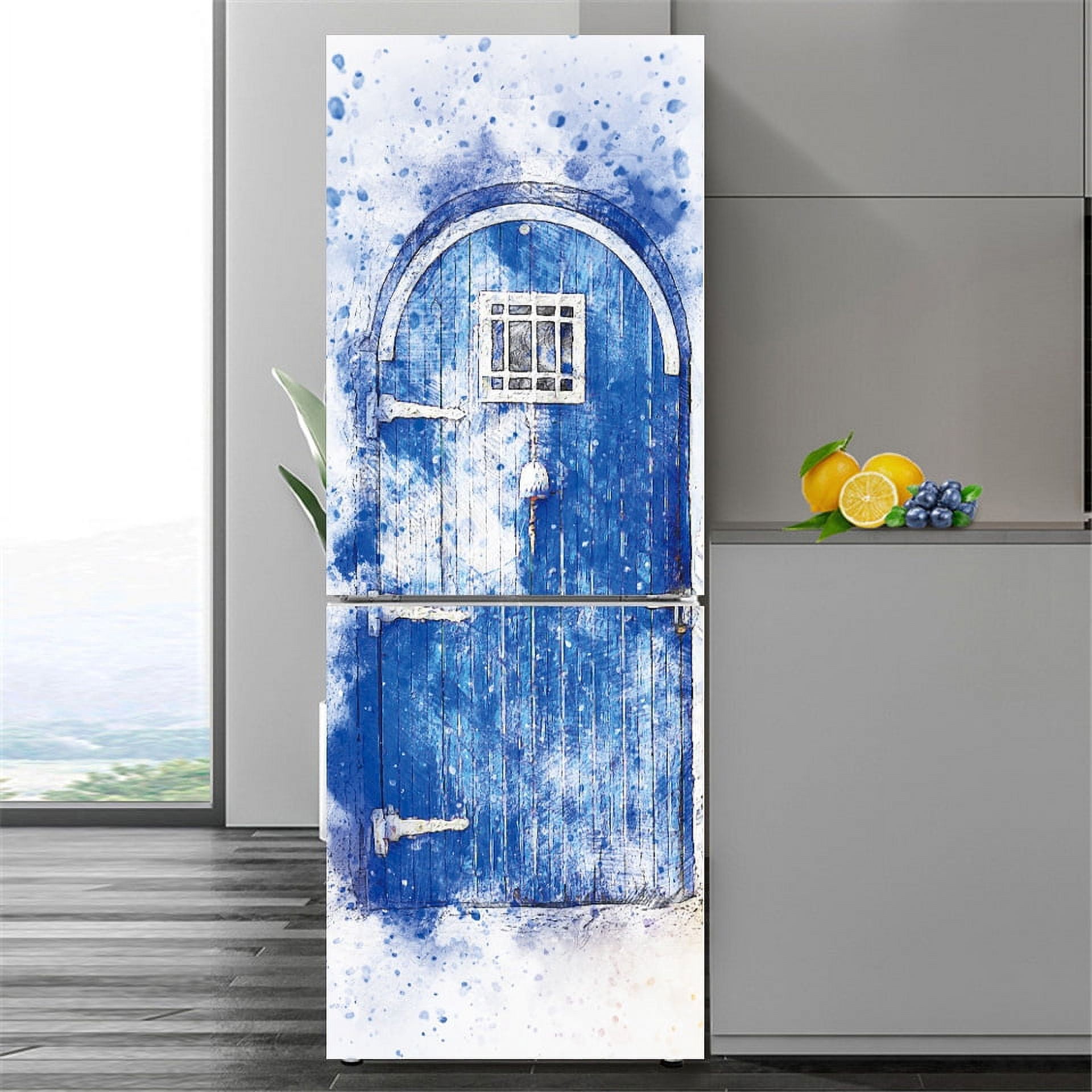 Freezer Door Decorative Sticker Renovation Waterproof Vinyl Adhesive ...