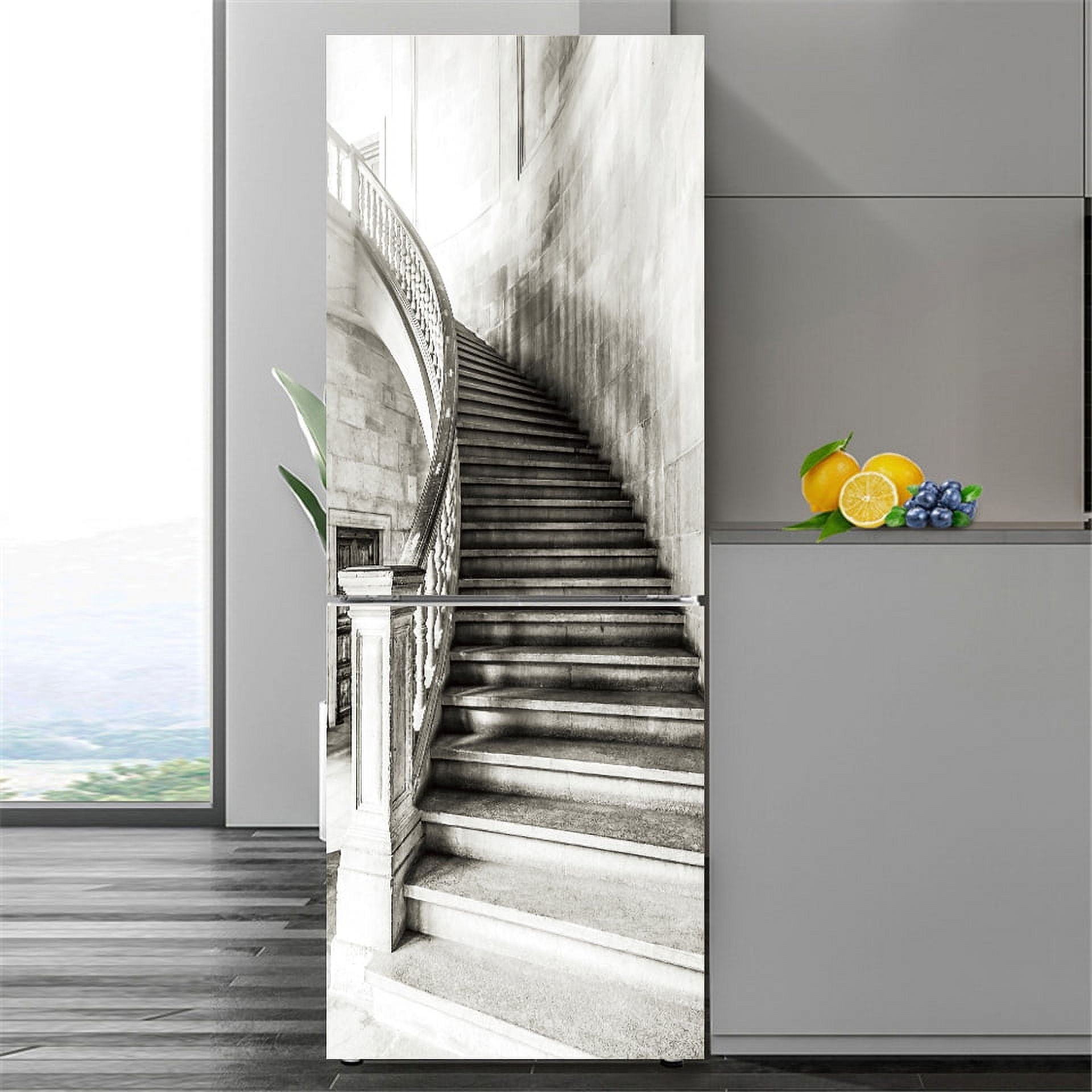 Freezer Door Decorative Sticker Renovation Waterproof Vinyl Adhesive ...