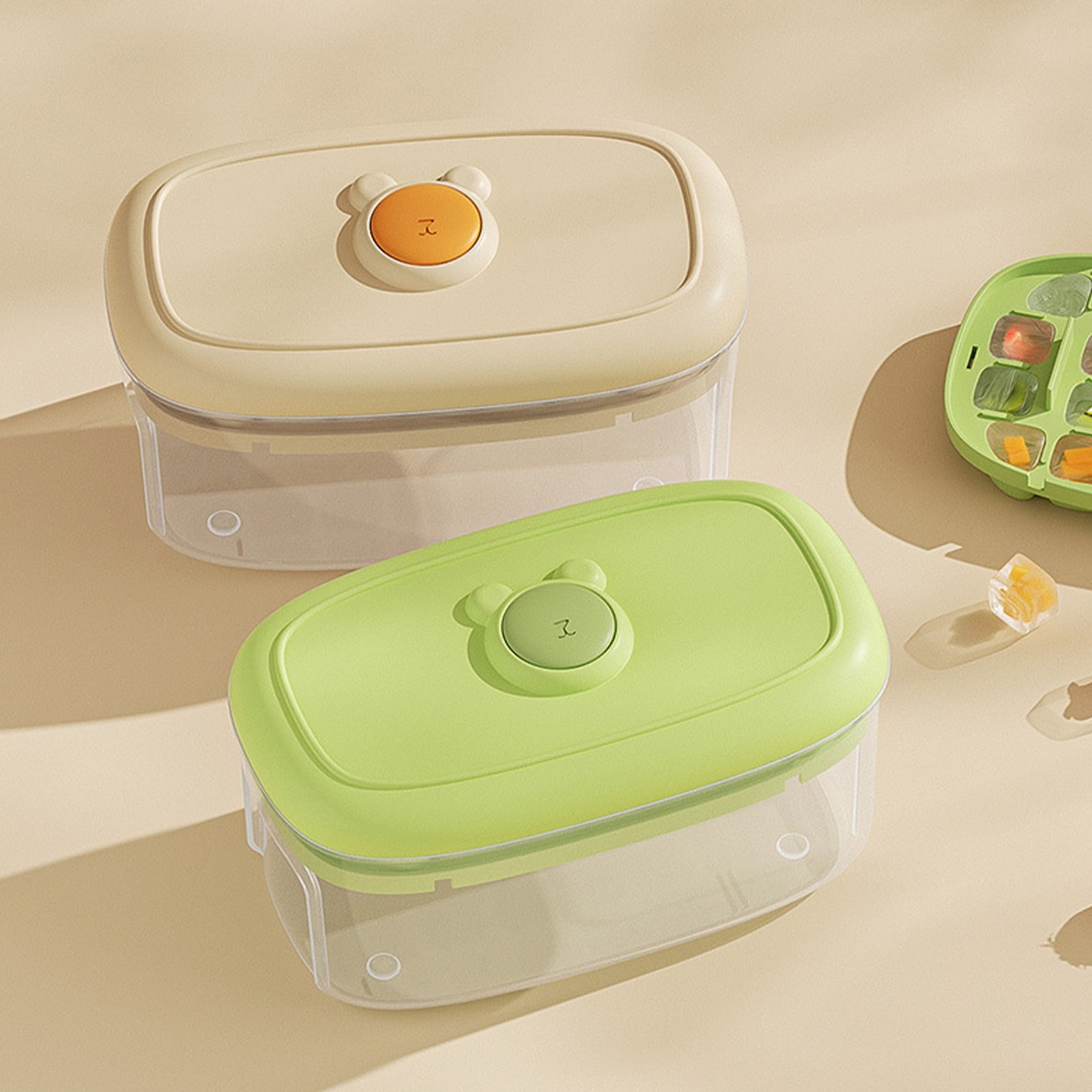 Freezer Ice Chunks Storage, Pressing Compartment Home Freezer, Easy ...