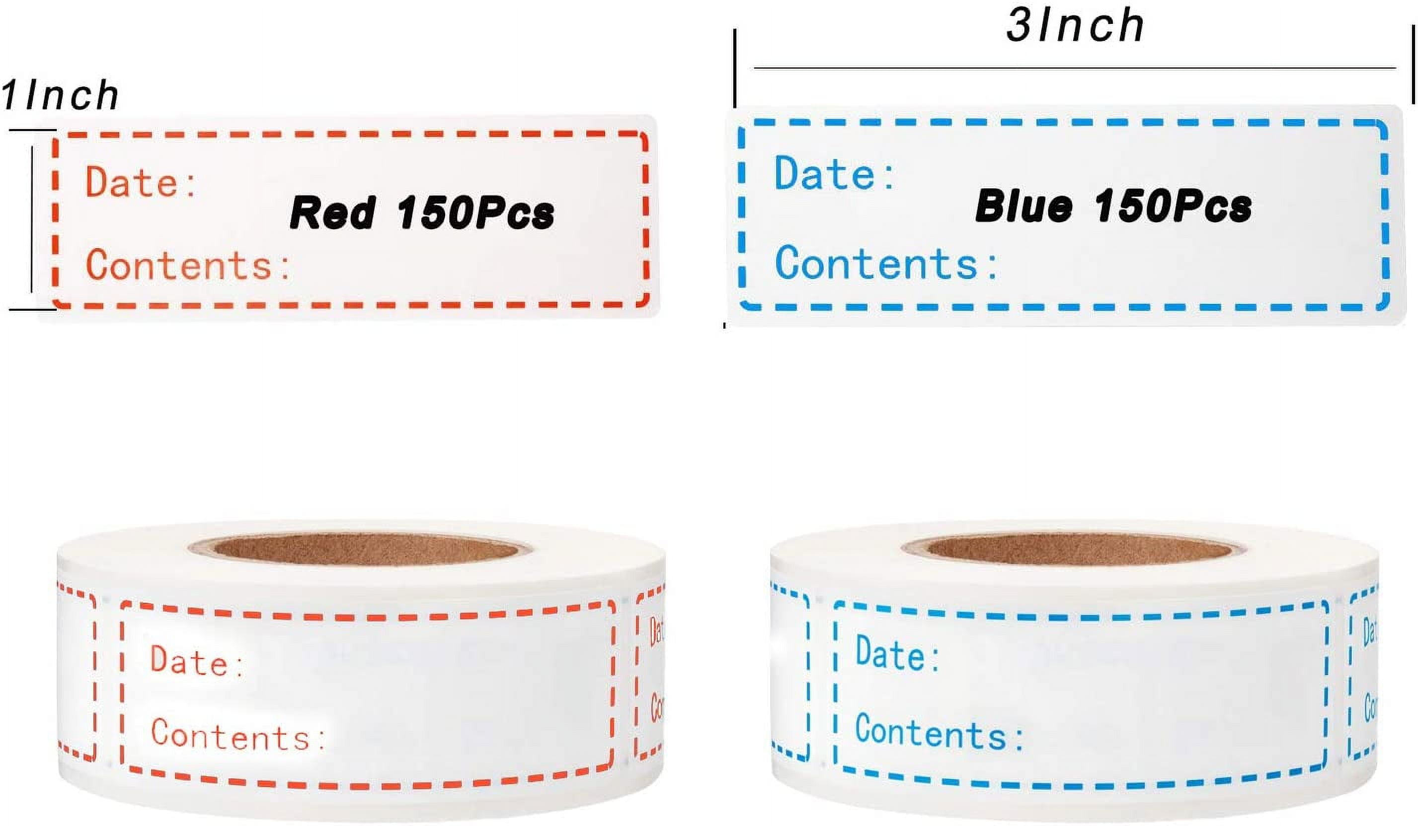 Freezer Labels Self-Adhesive Removable Freezer Food Labels Cooler Food ...