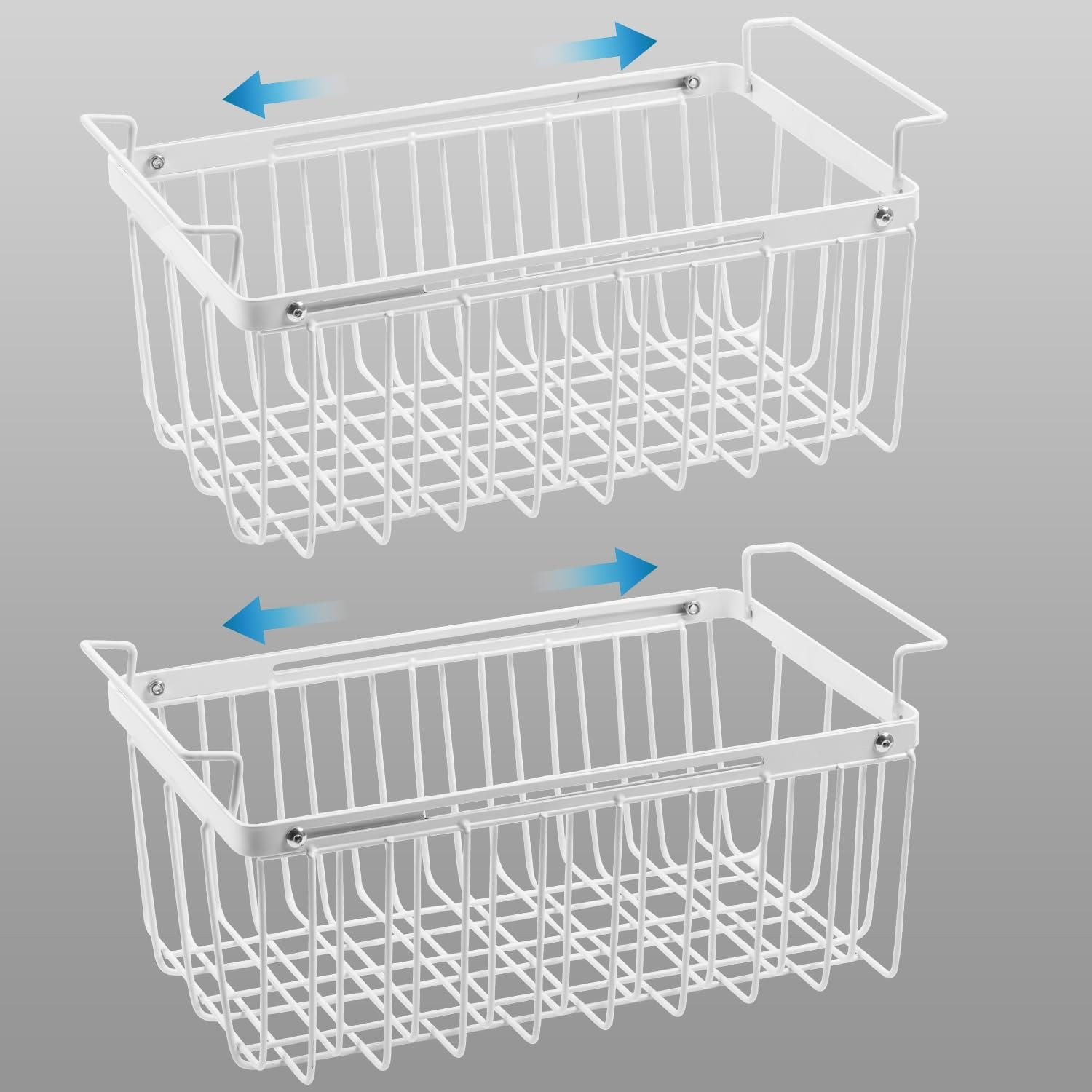 Freezer Organizer Bins, Expandable Deep Freezer Baskets for Chest ...